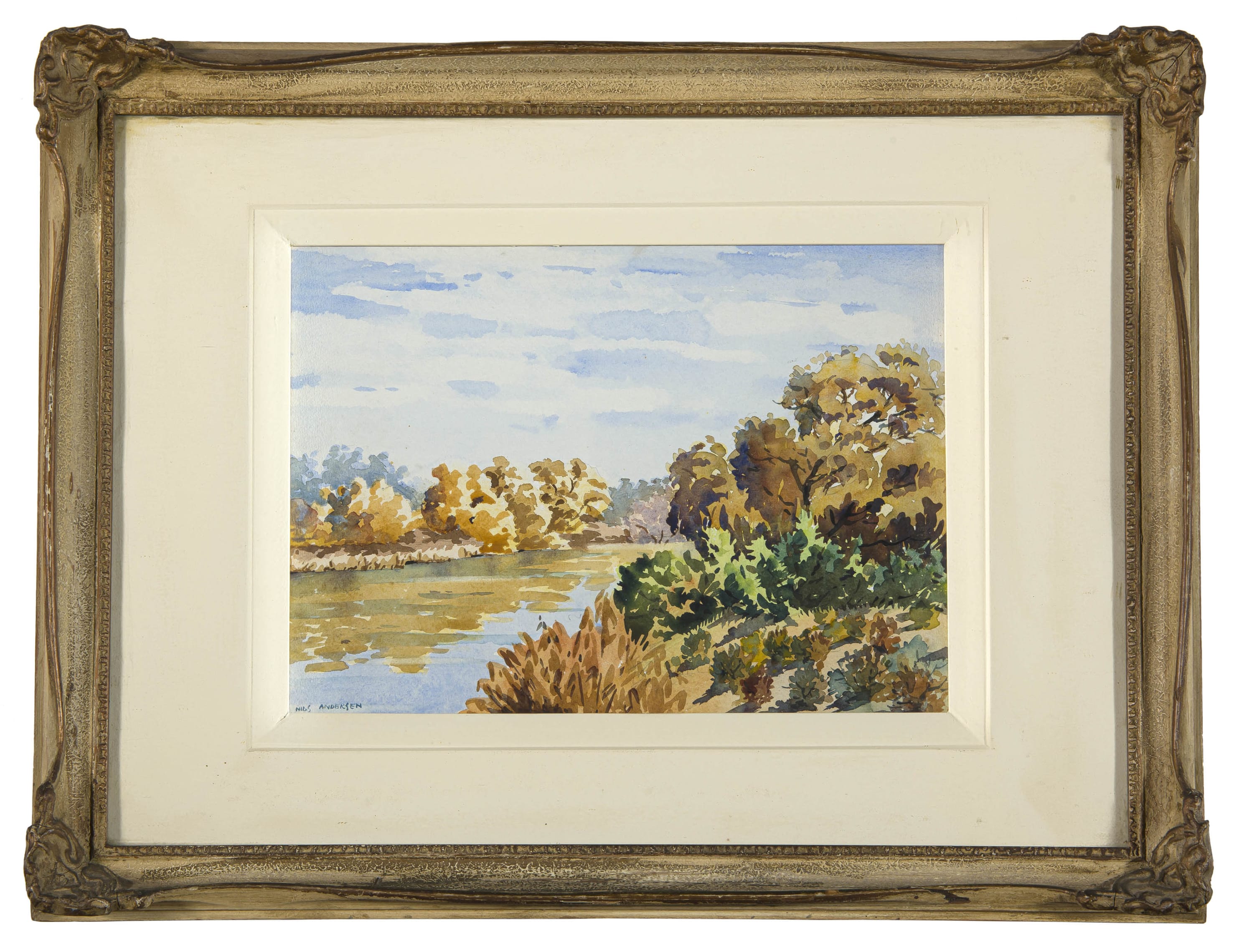 Landscape with River by Nils Andersen | Strauss & Co