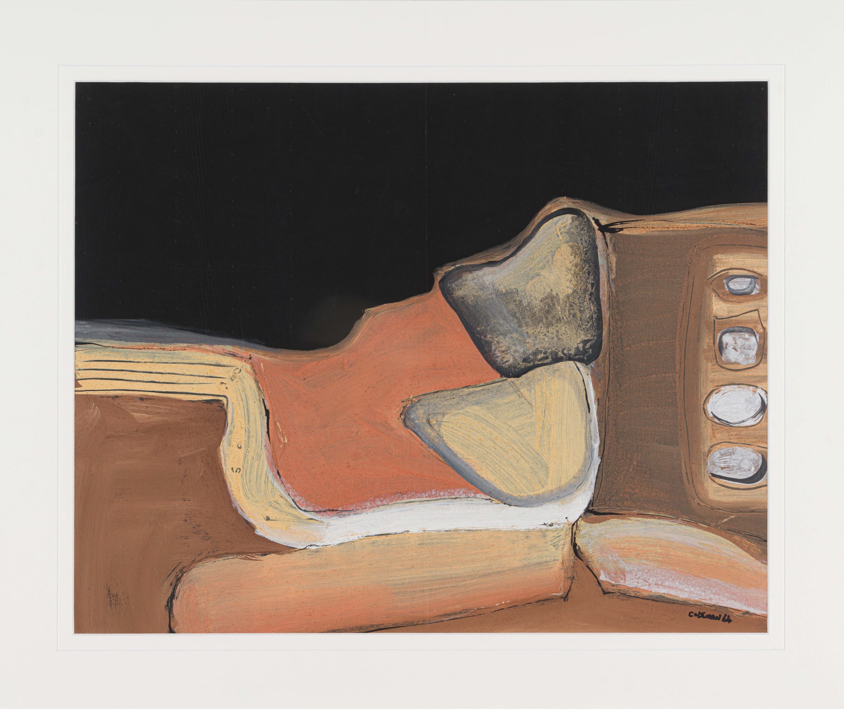 Organic Abstract in Black and Brown by Trevor Coleman | Strauss & Co