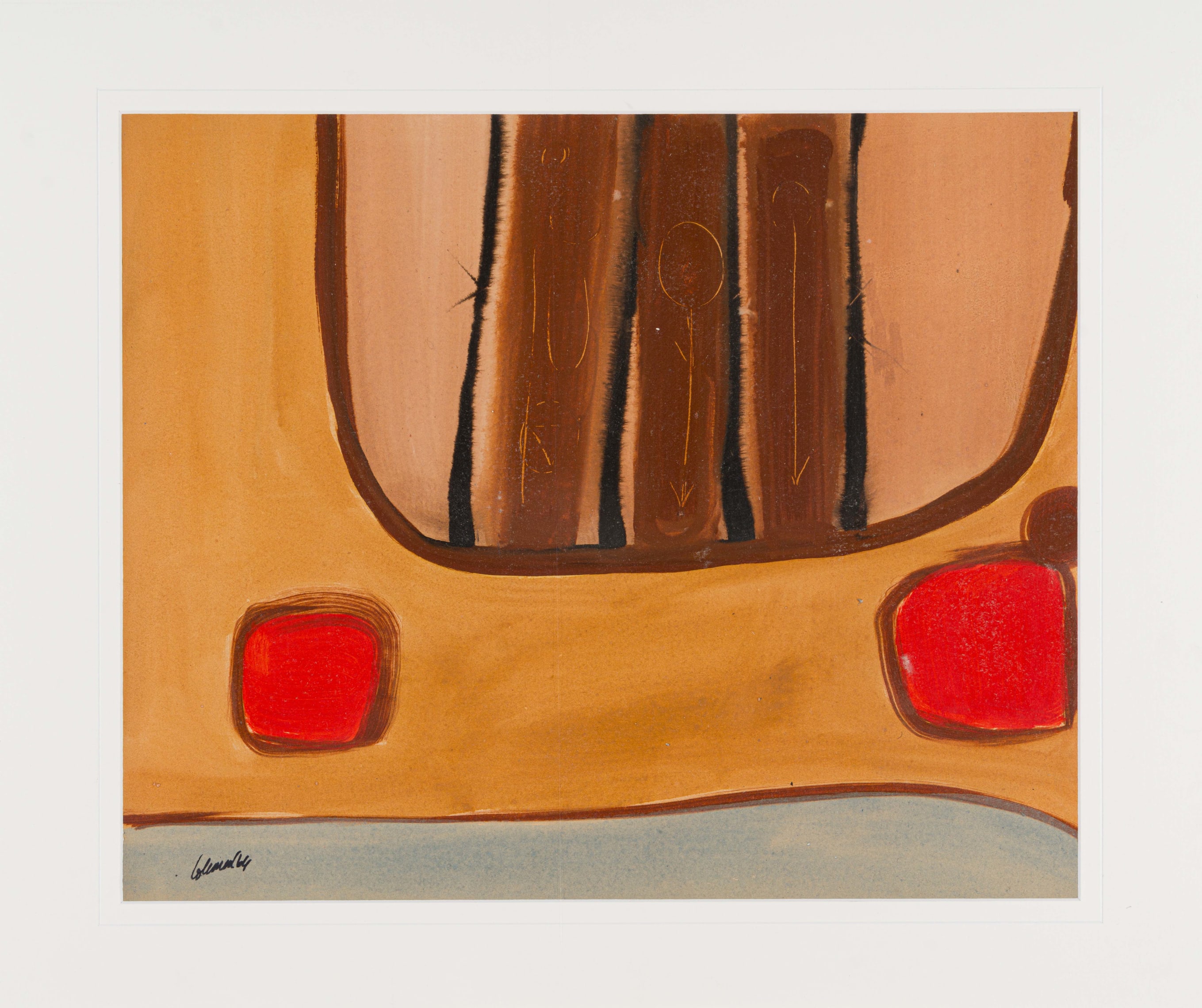 Abstract in Red and Brown by Trevor Coleman | Strauss & Co