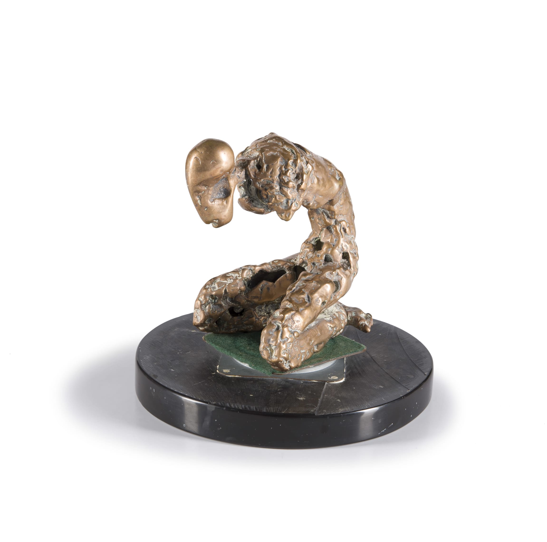Crouching Figure by Stella Shawzin | Strauss & Co