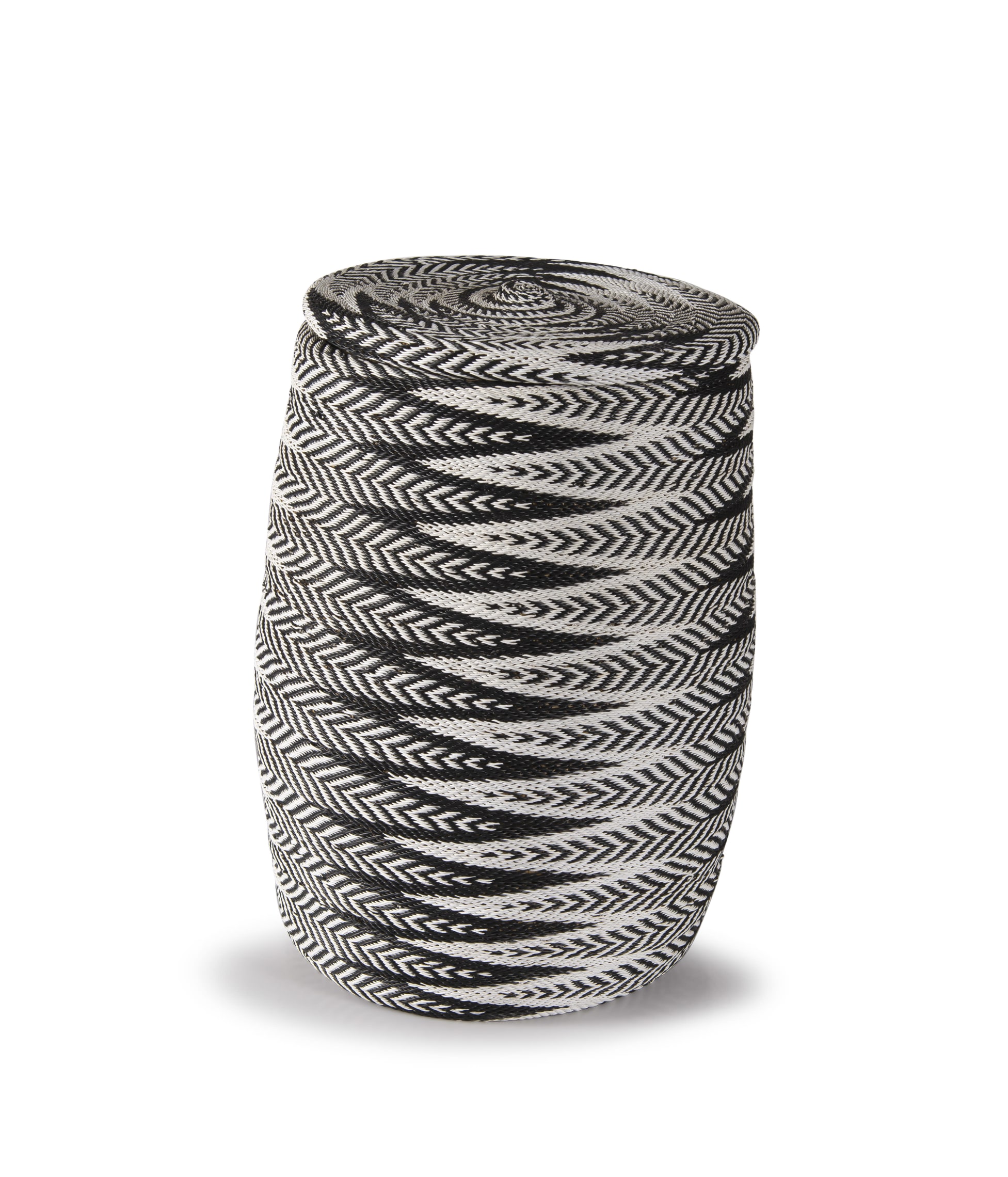 A Zulu black and white telephone wire Ukhamba and cover by Unrecorded ...