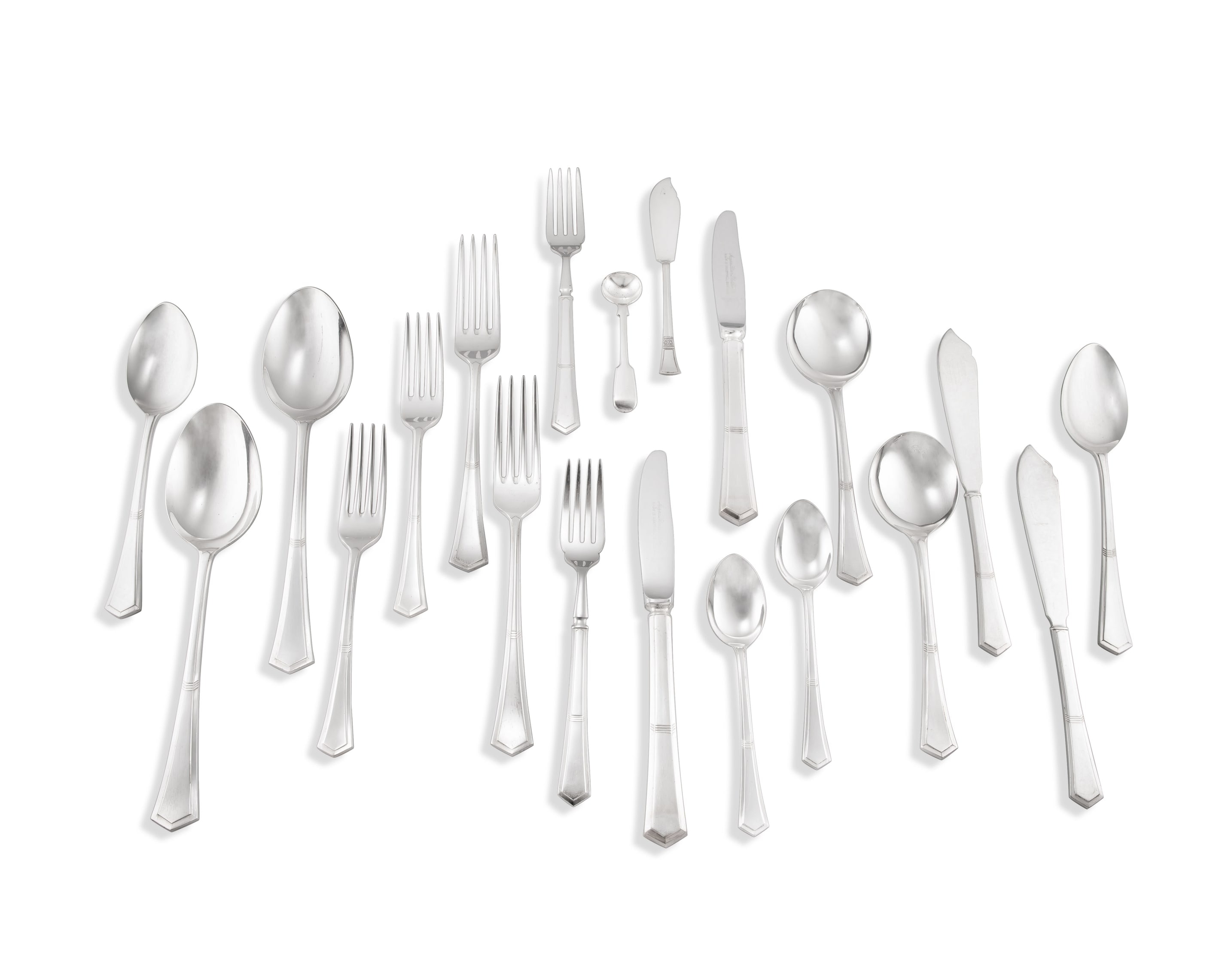 An Angora silver-plate canteen of cutlery, Sheffield | Strauss & Co
