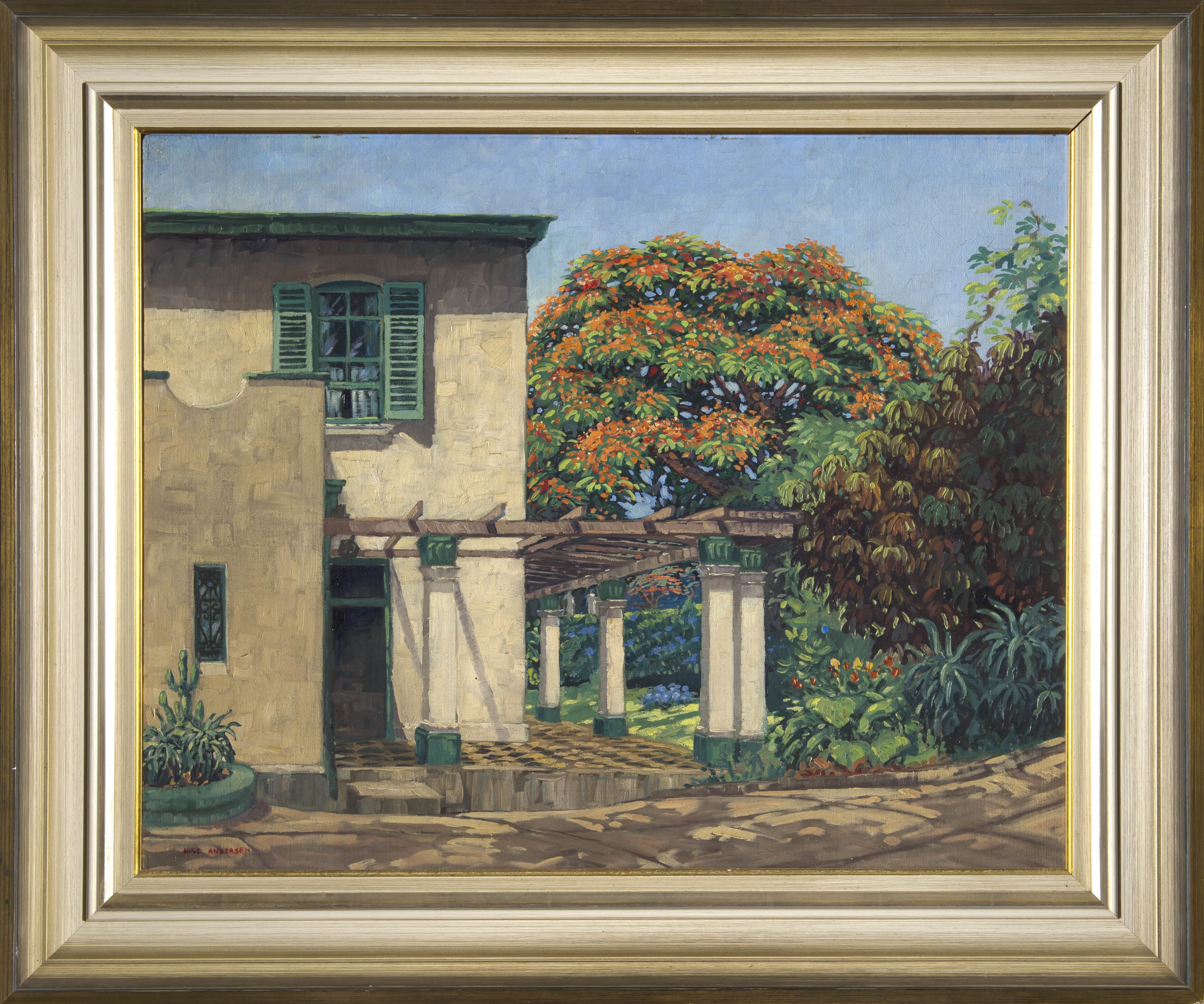 The Flamboyant Tree in the Tucked Away Garden by Nils Andersen ...