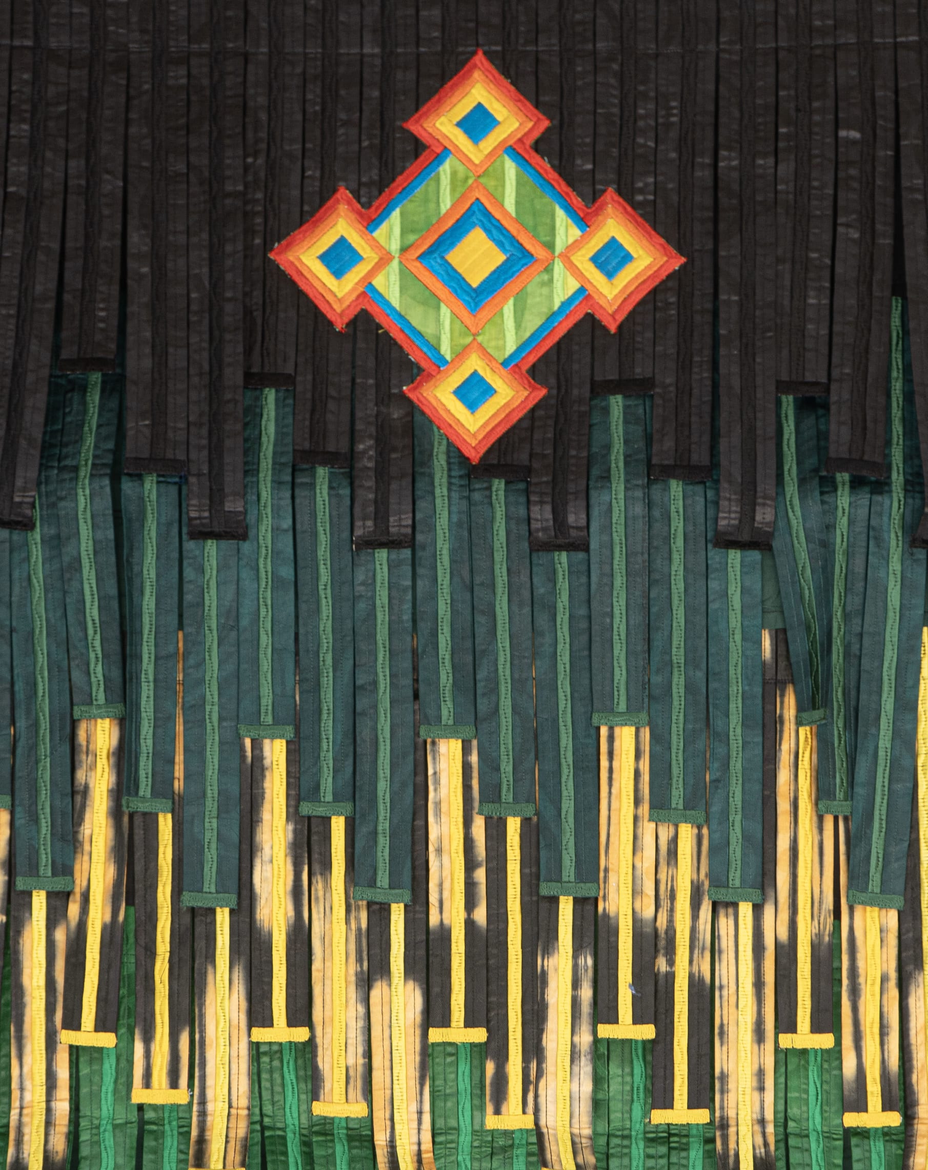 Composition verte aux losanges (Green Composition with Diamonds) by ...
