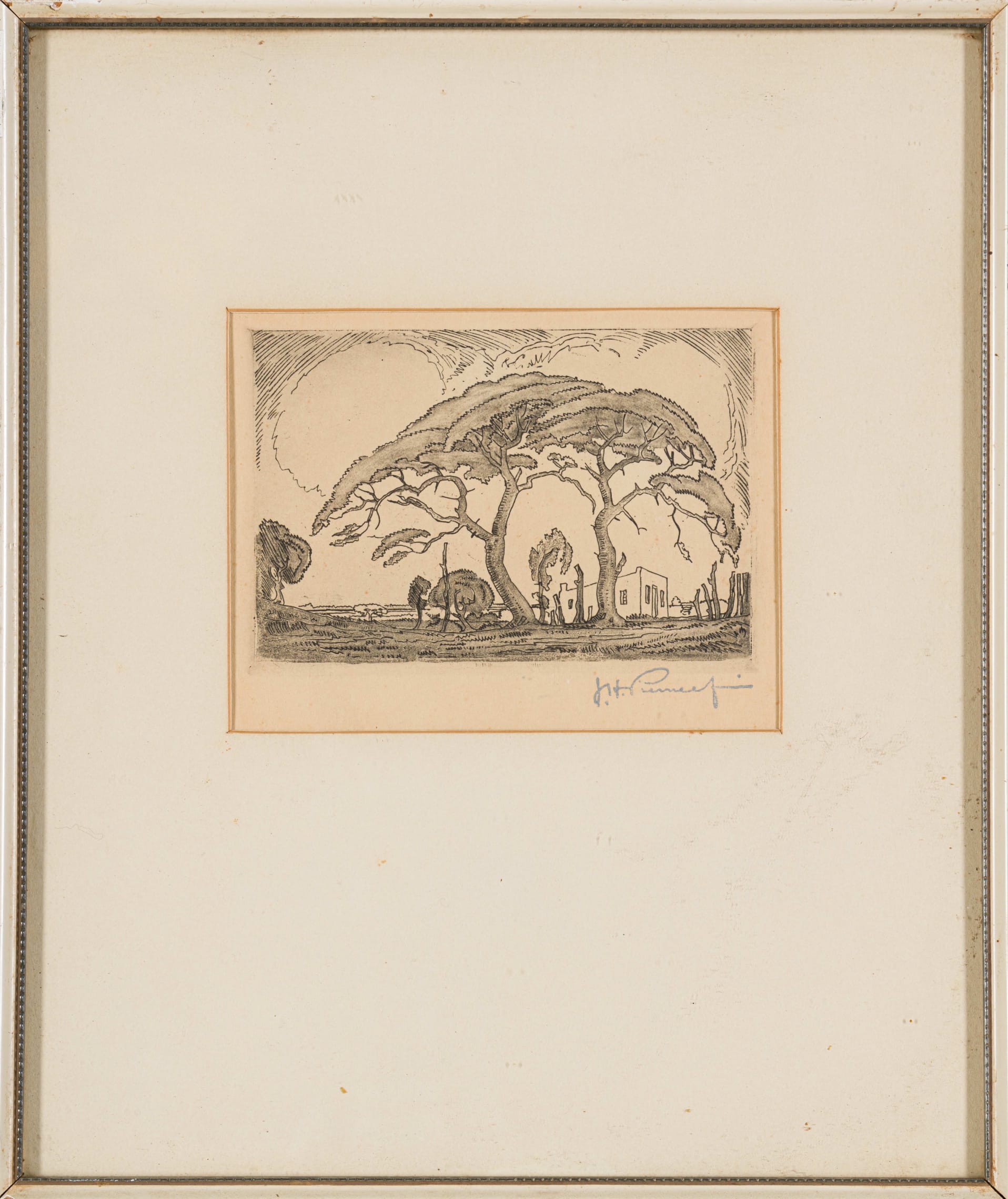 Camel Thorn and Voortrekker House by Jacob Hendrik Pierneef | Strauss & Co