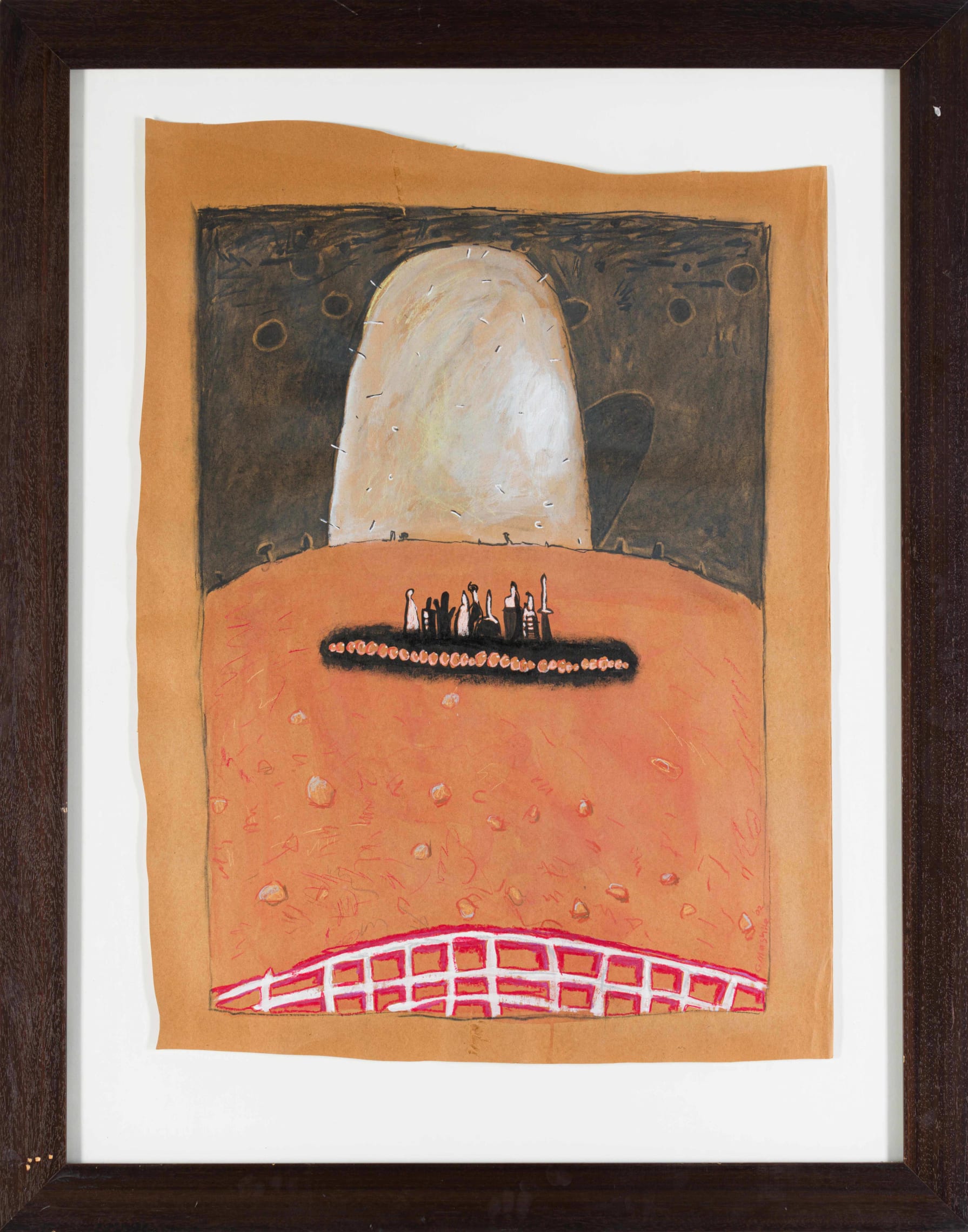 Row of Figures in an Abstract Landscape by Colbert Mashile | Strauss & Co