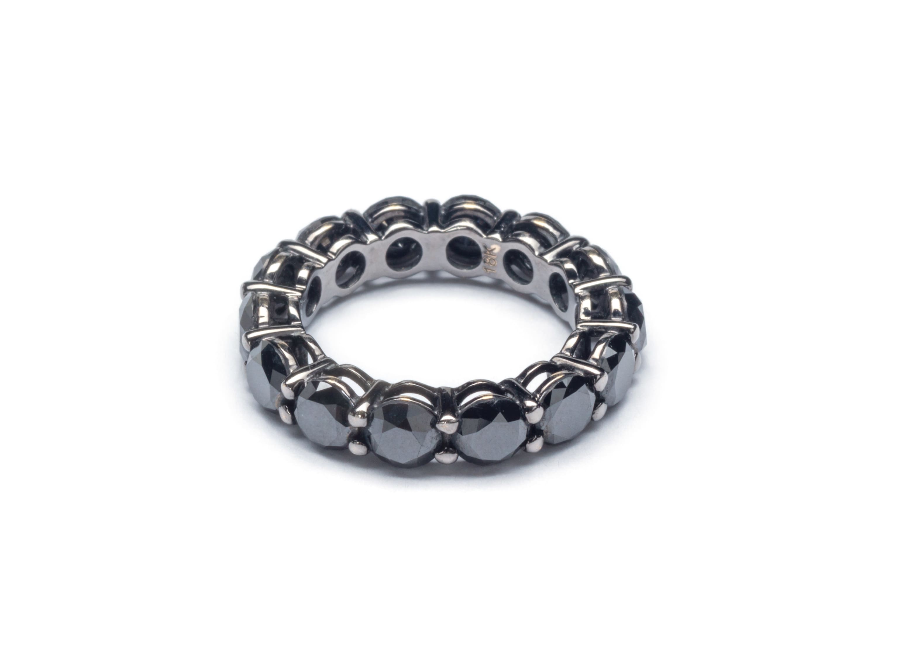18k black diamond ring | Strauss & Co