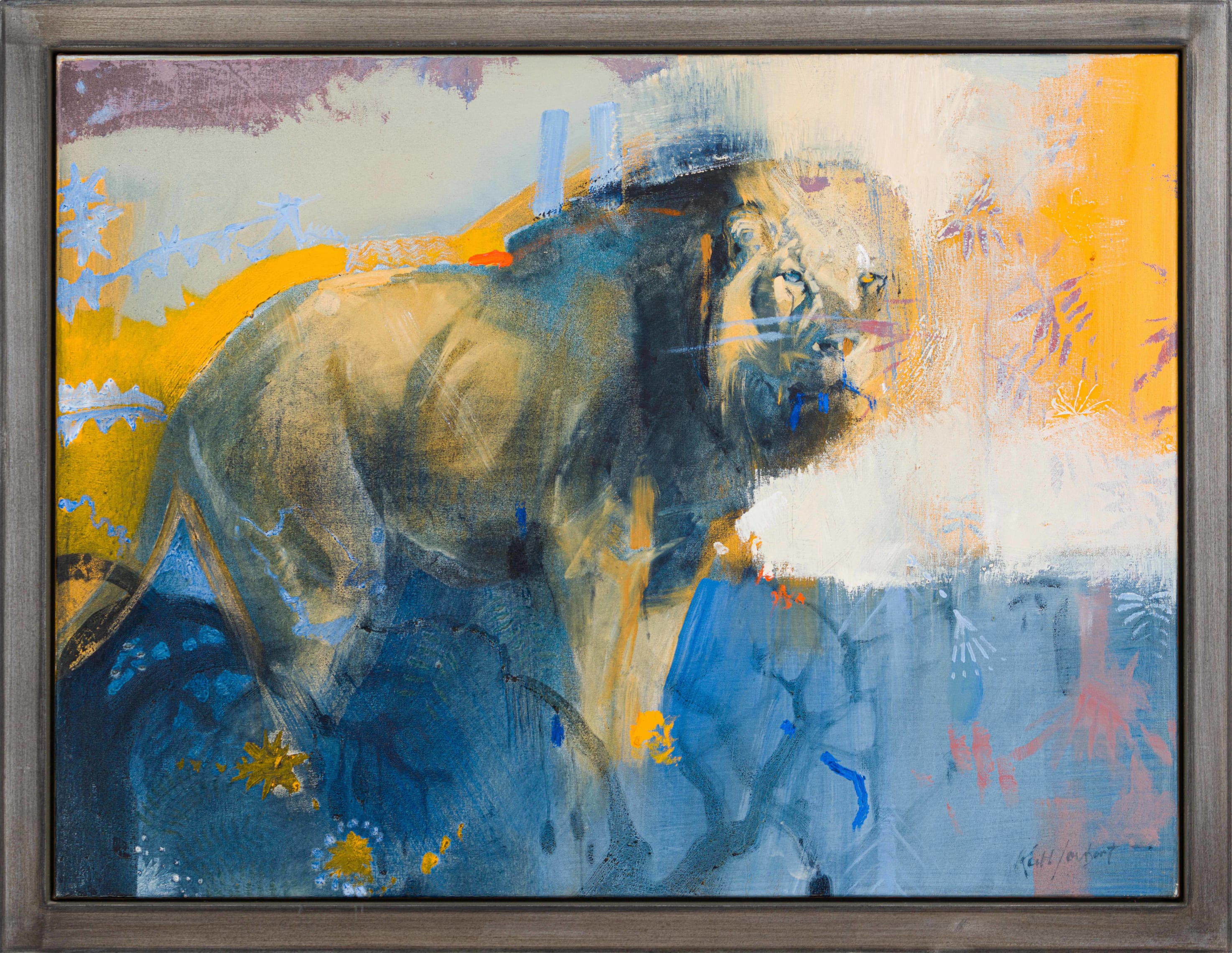 Lion Field Panel by Keith Joubert | Strauss & Co