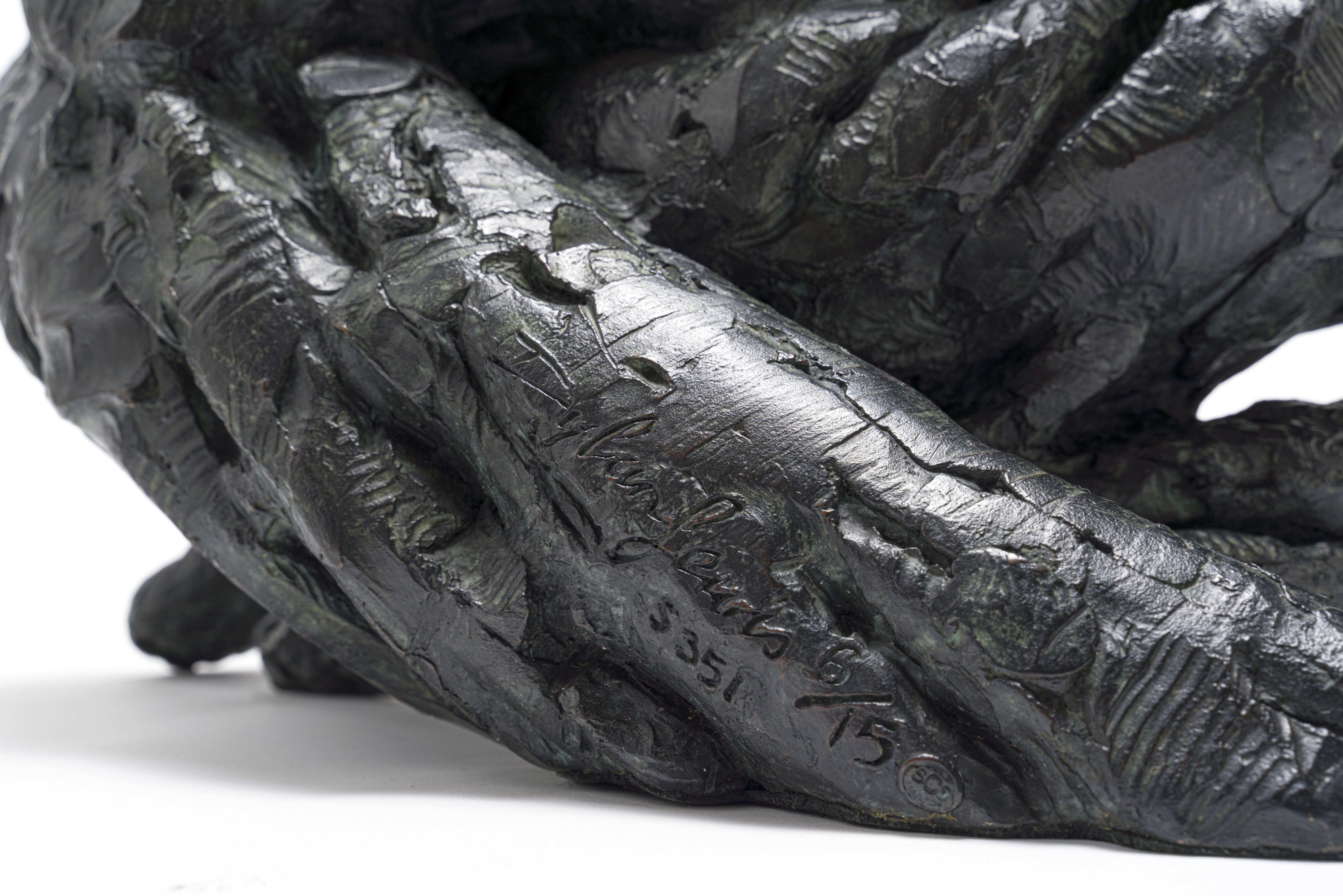 Leopard Lying in Tree Maquette (S351) by Dylan Lewis | Strauss & Co