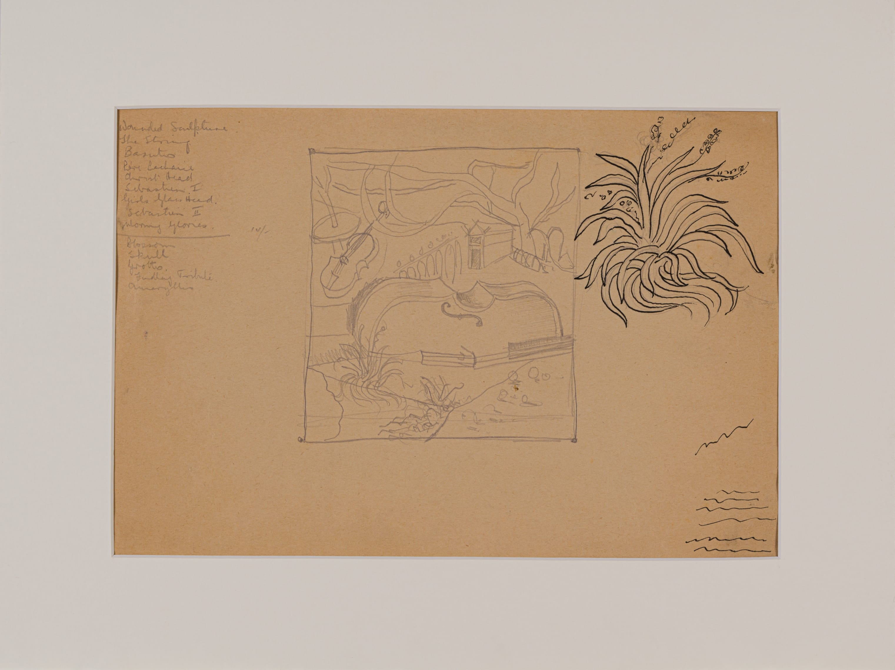 The Cello, sketch by Alexis Preller | Strauss & Co