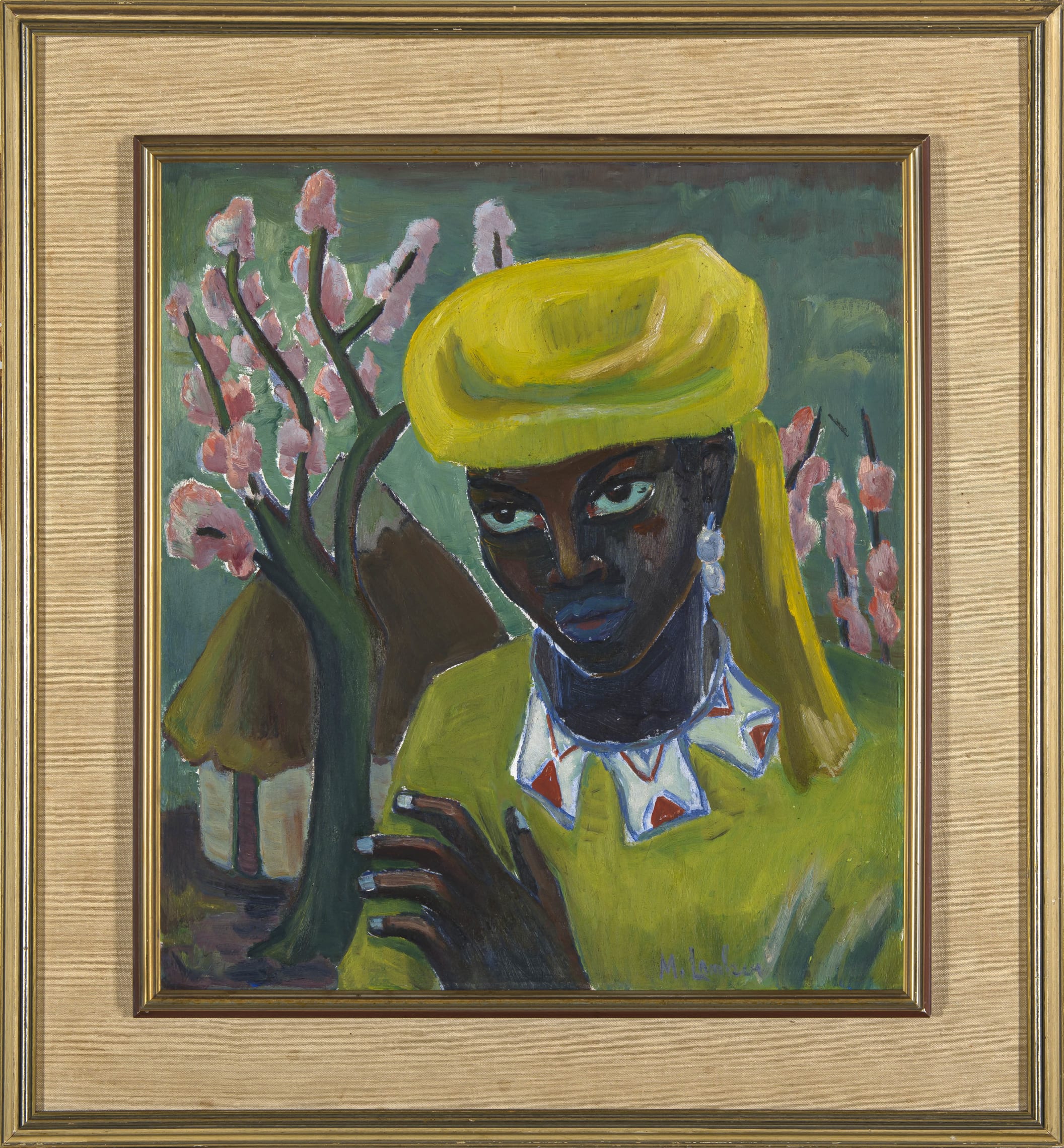 Meidjie met Bloeisels (Girl with Blossoms) by Maggie Laubser | Strauss & Co