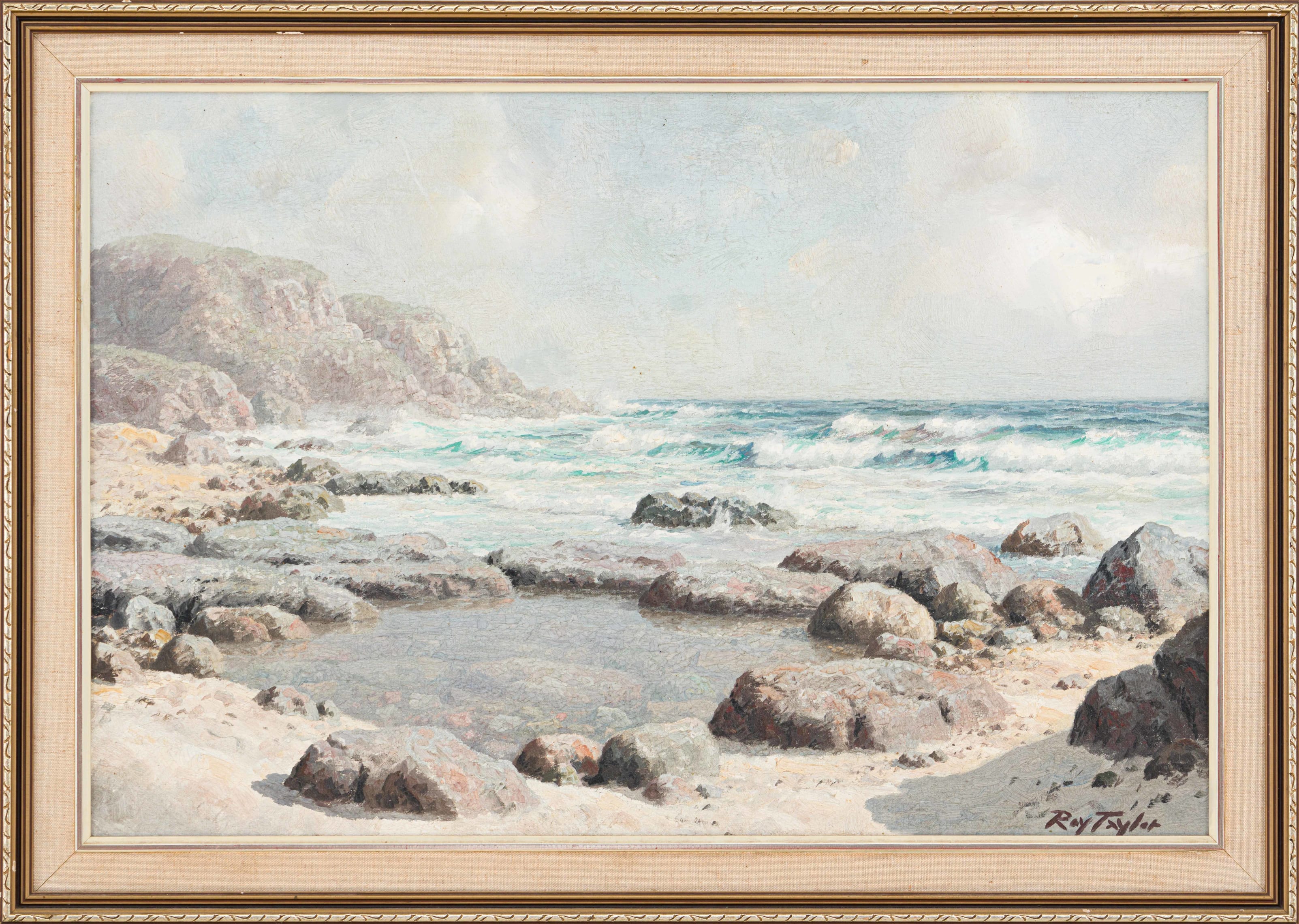 Seascape with Rockpool by Roy Taylor | Strauss & Co