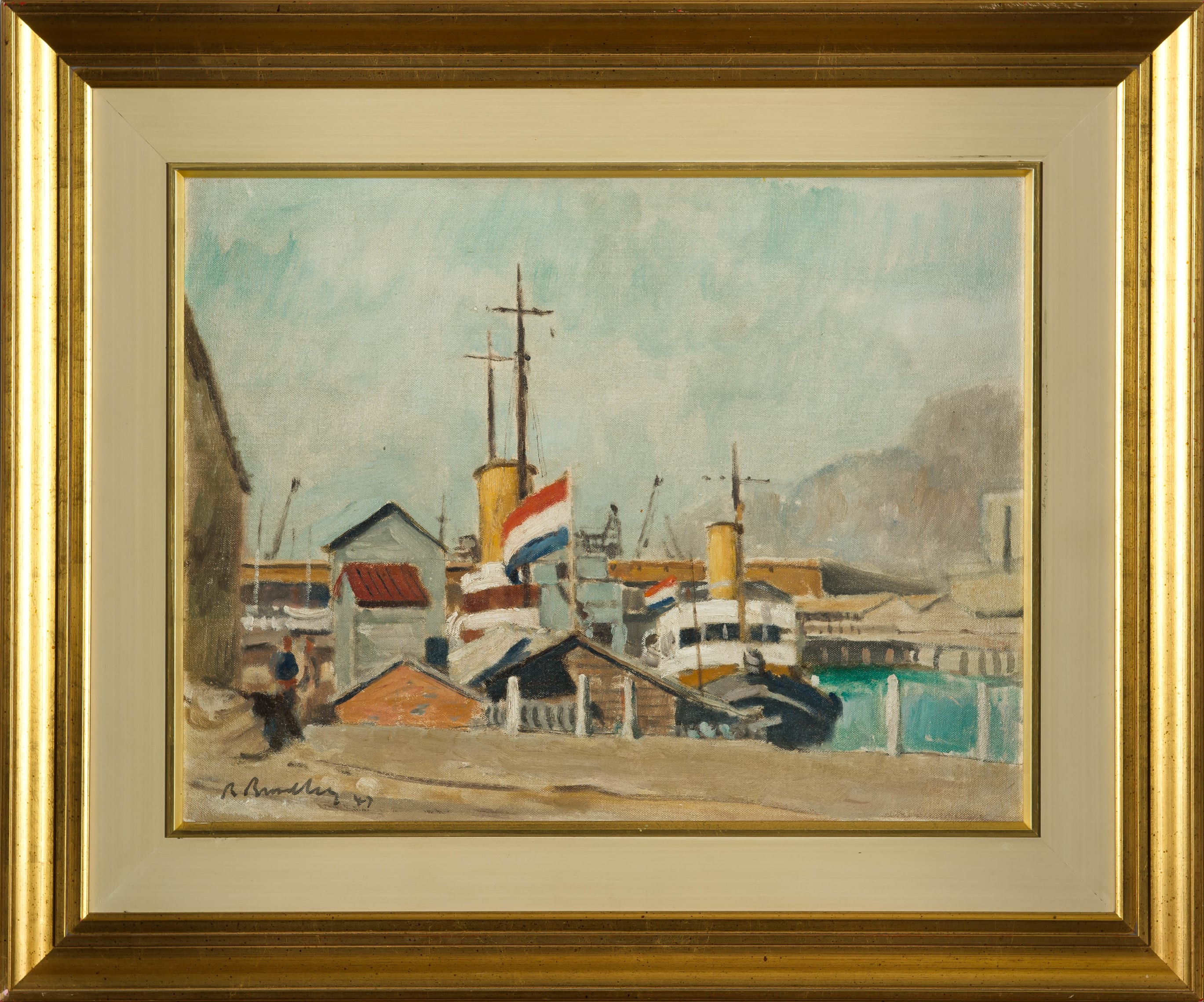 Harbour Scene by Robert Broadley | Strauss & Co