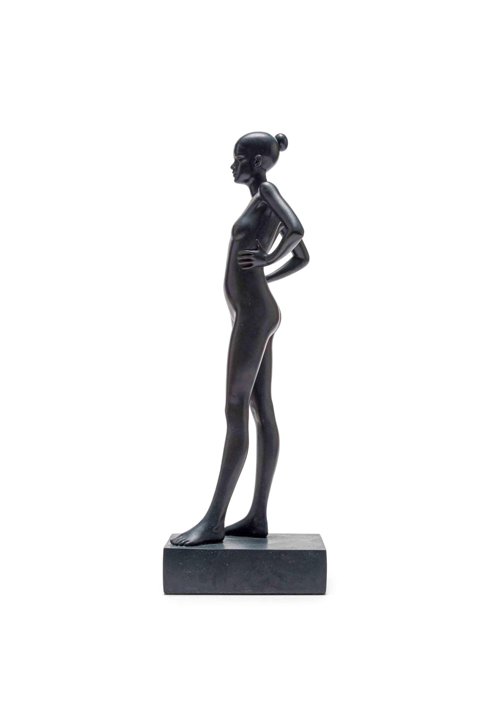 Girl Standing, Hands on Hips, Left Leg Forward by Anton Momberg ...
