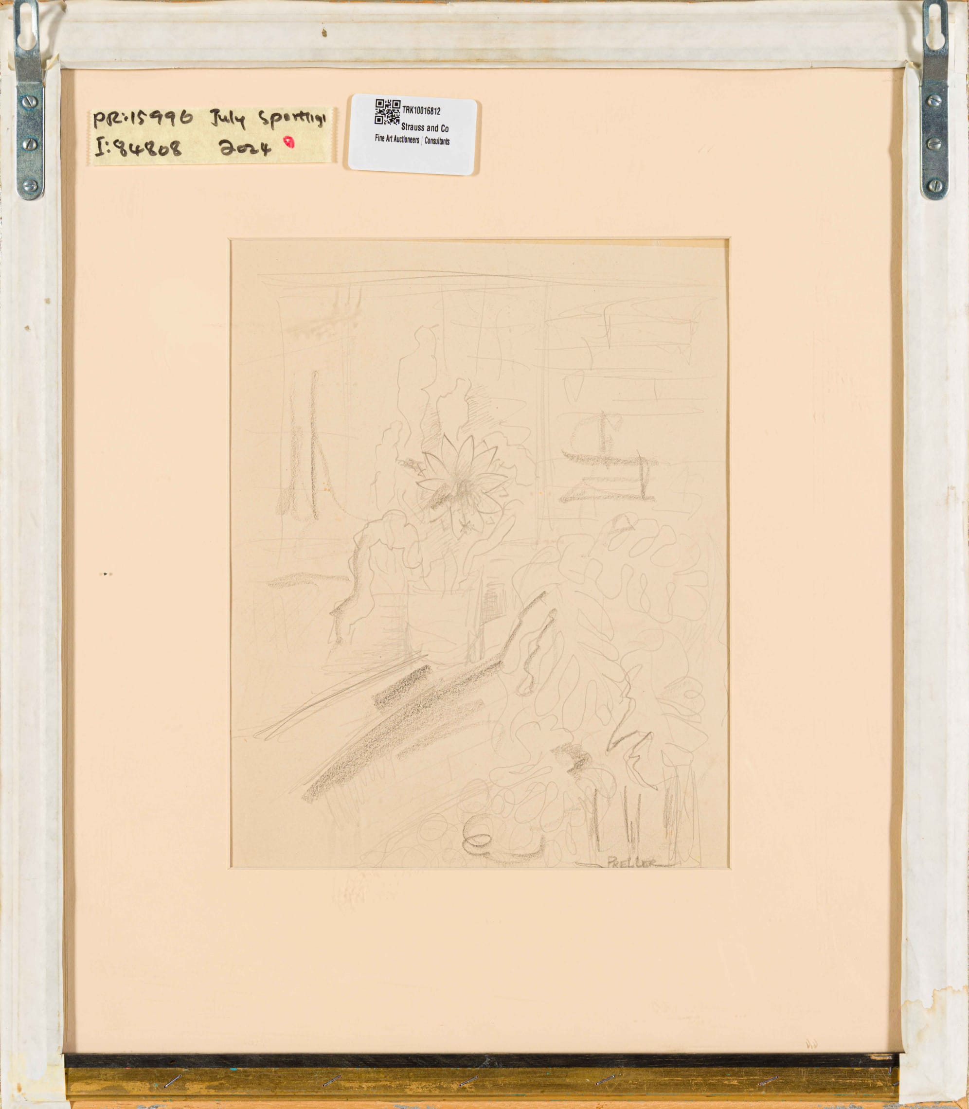 Still Life with Plants (verso) by Nude Studies (recto) by Alexis ...