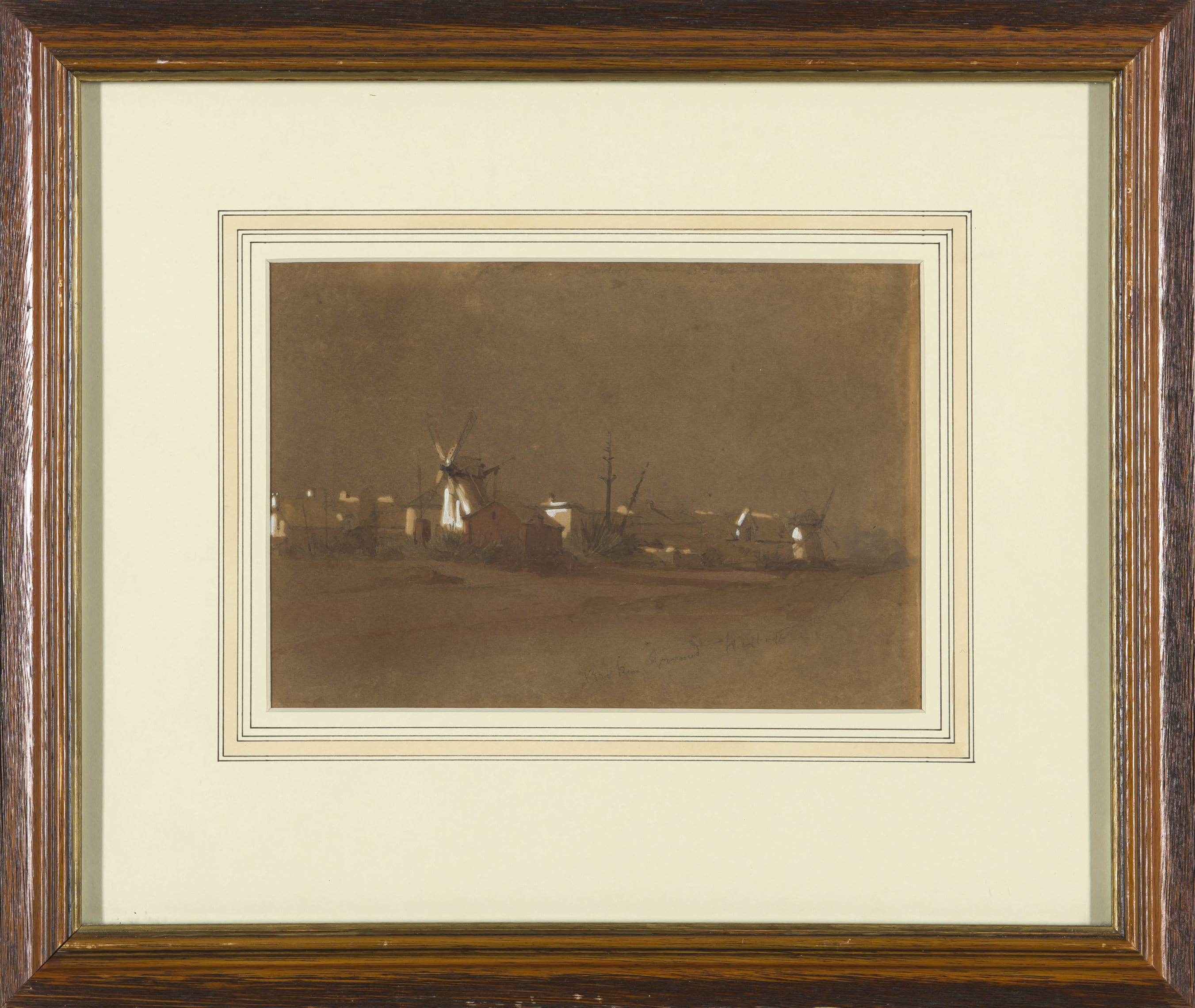 preliminarly sketch (verso) by Near Salt River - Truter’s Mills (recto ...