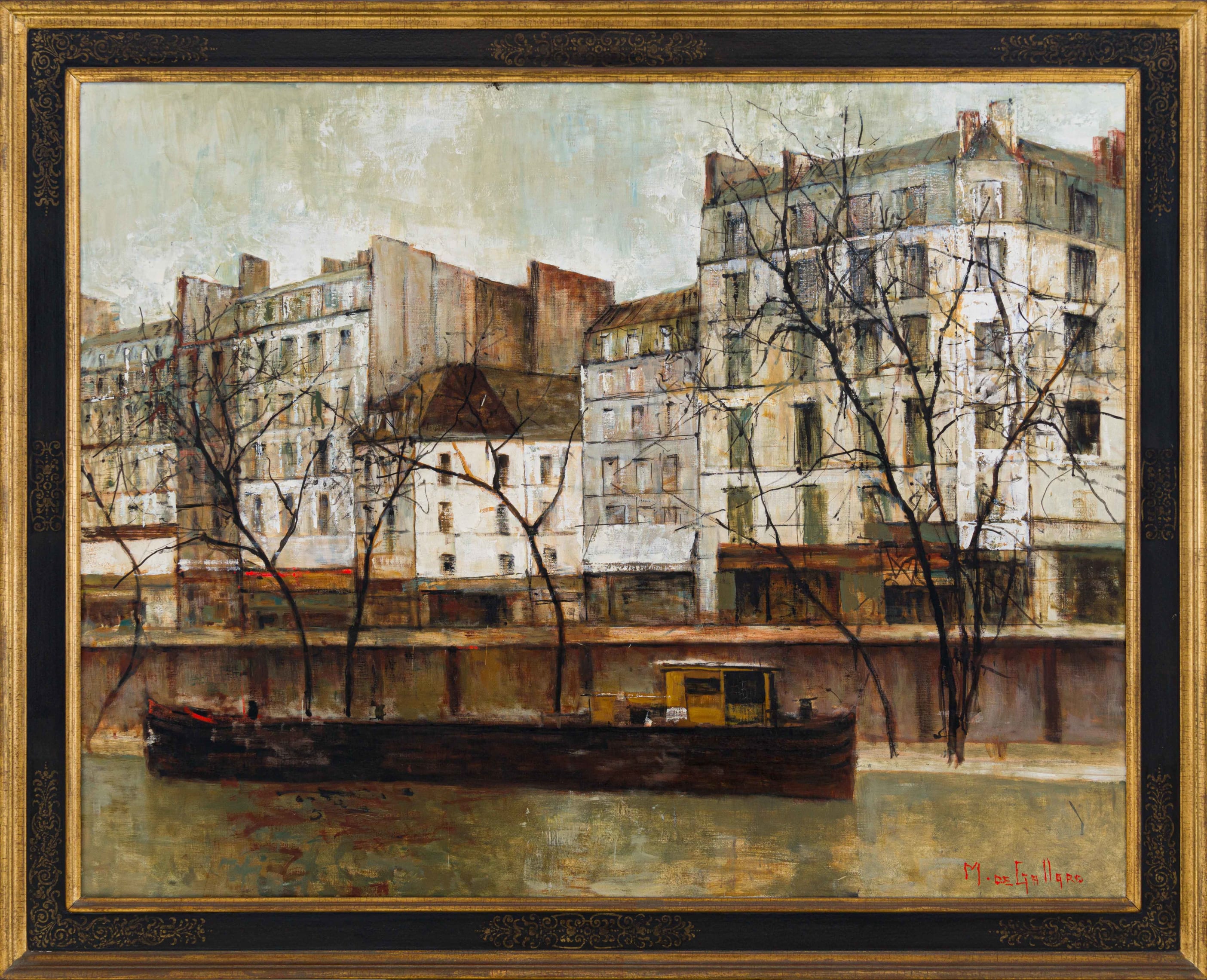 Paris, Le Quais (Paris, The Quays) by Michel de Gallard | Strauss & Co