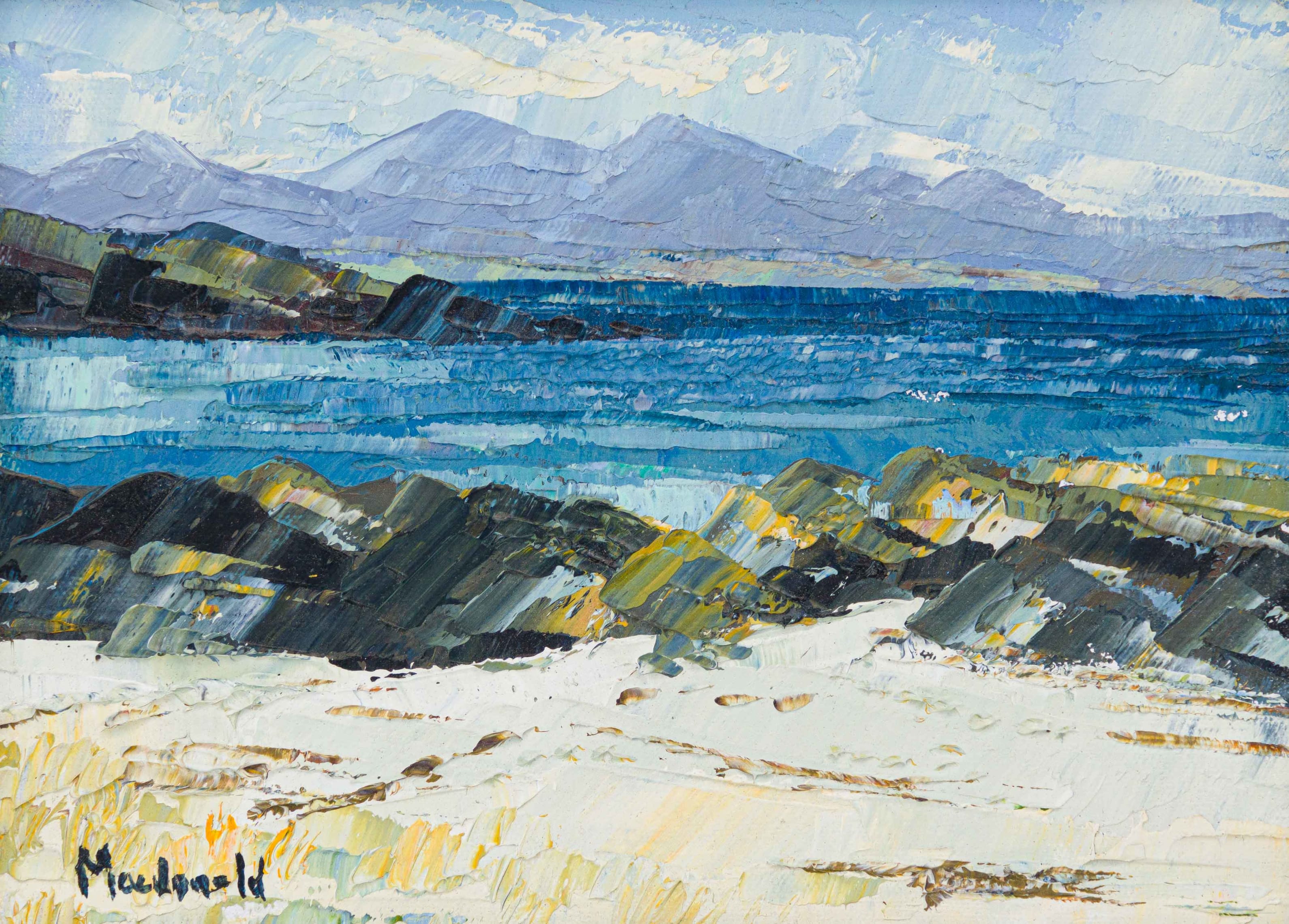 The Paps of Jura from Gigha by Frances MacDonald | Strauss & Co