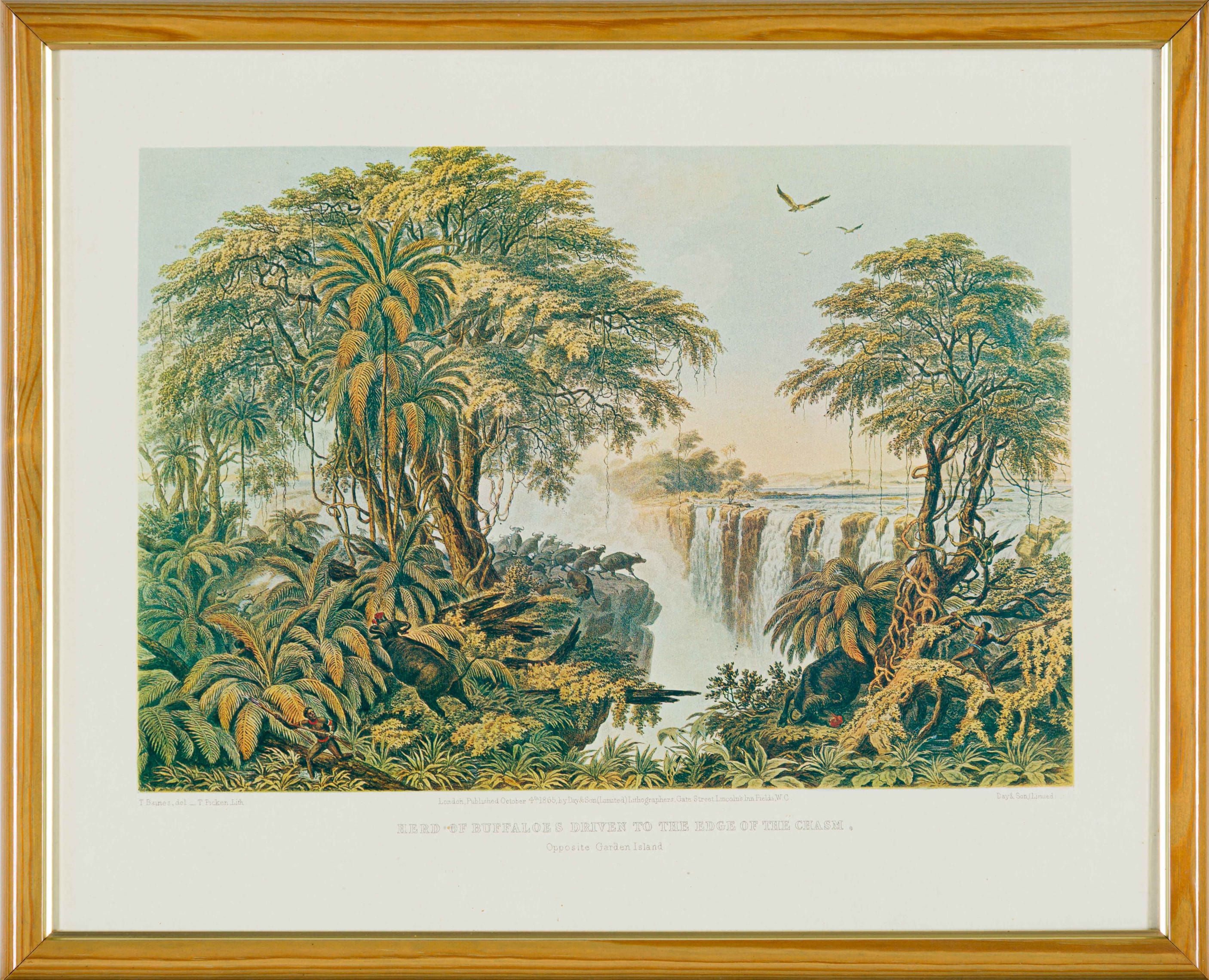 The Victoria Falls, Zambesi River, six by Thomas Baines | Strauss & Co