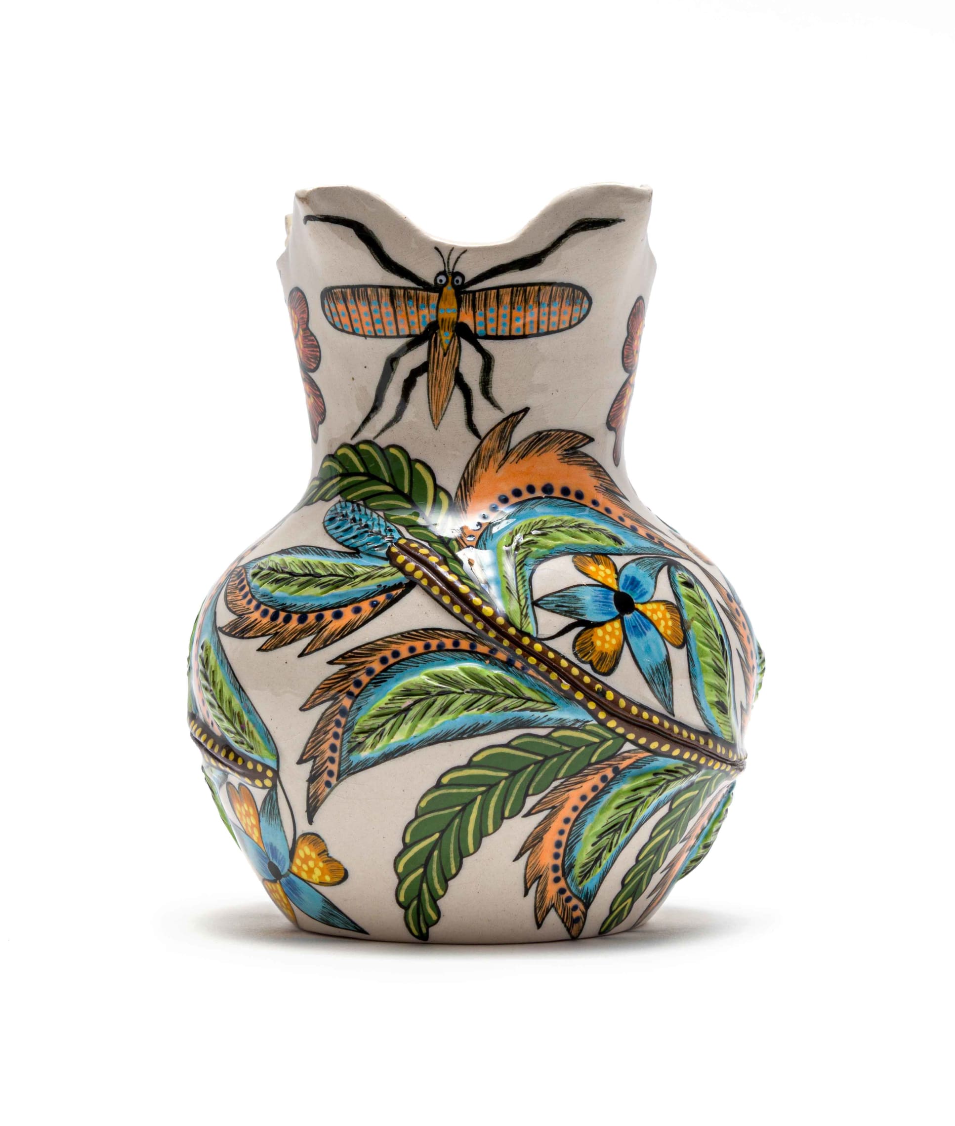 Vase with foliage and insect motifs by Ardmore Ceramic Studio | Strauss ...