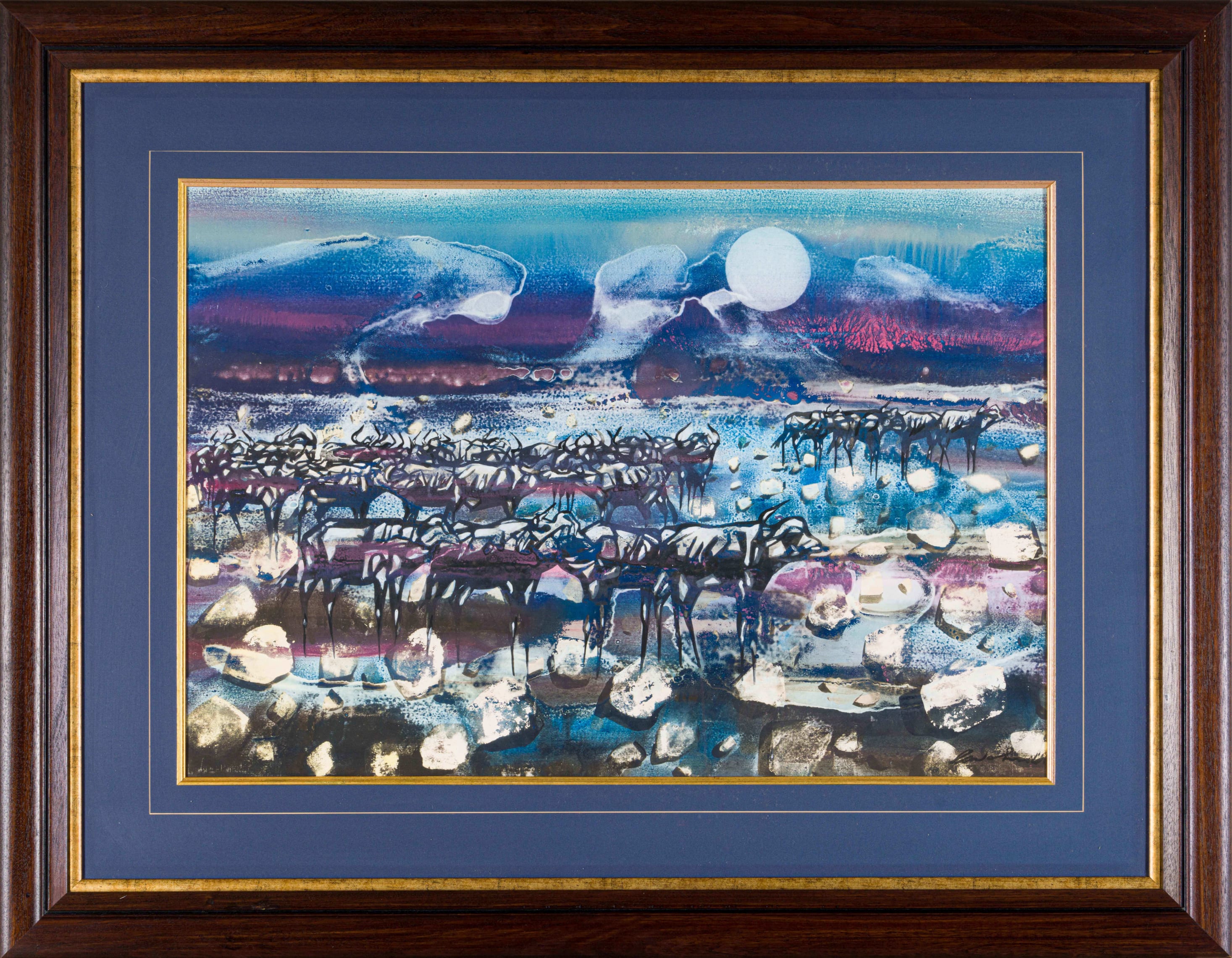 Landscape with Wildebeeste by Gordon Vorster | Strauss & Co