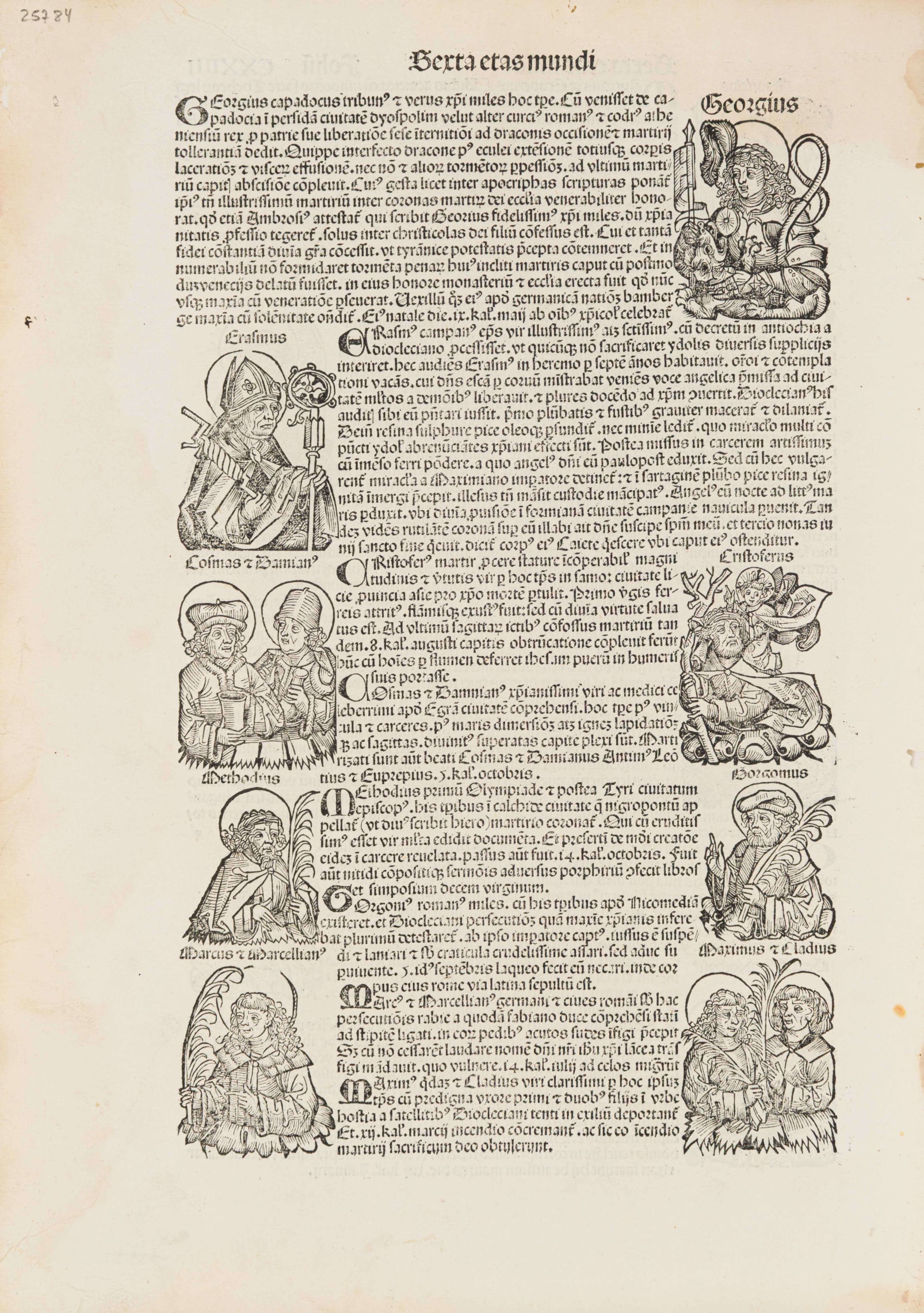 Chronicle of the World 1493, nine by Collection of Woodcuts by Unknown ...