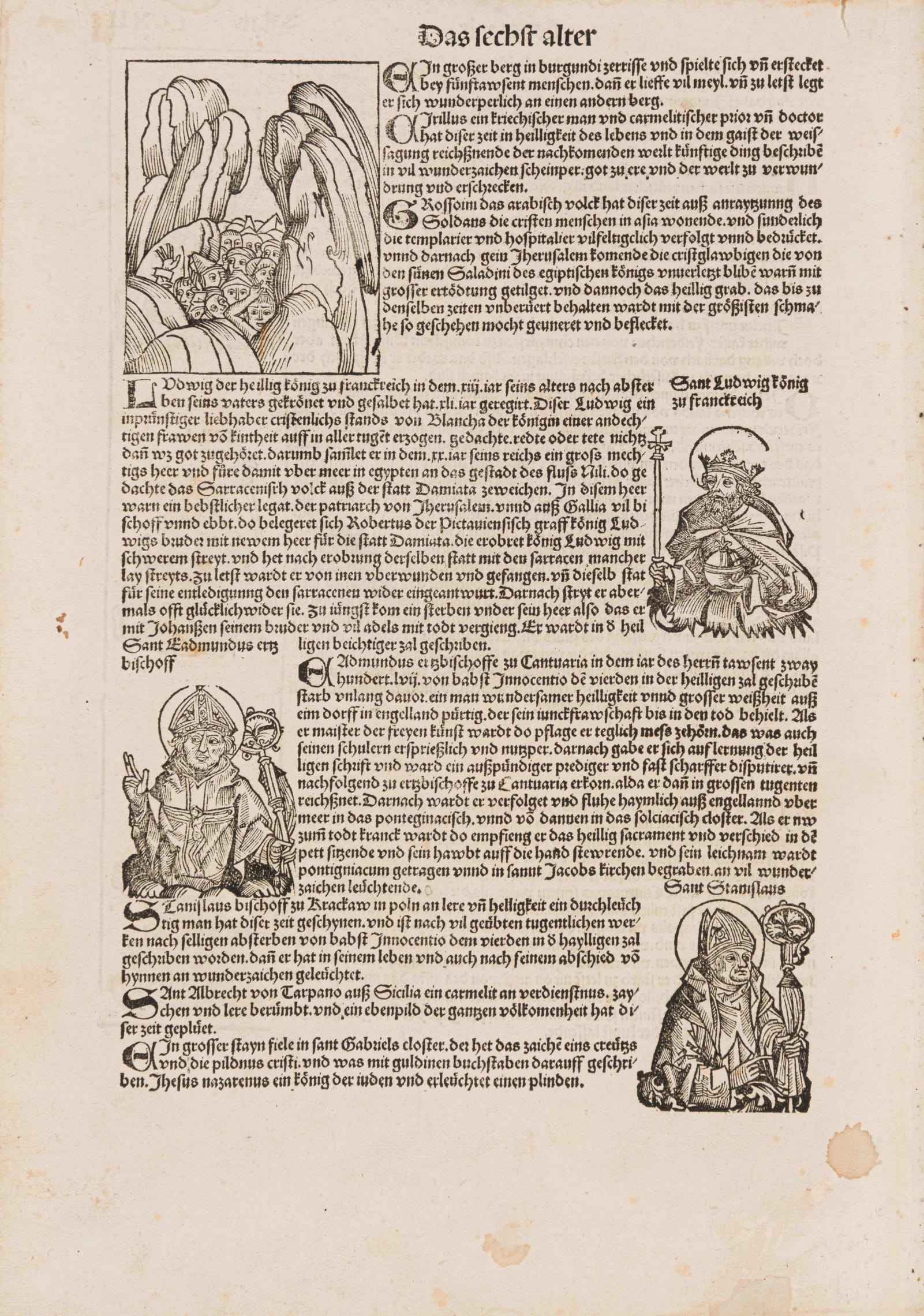 Chronicle of the World 1493, nine by Collection of Woodcuts by Unknown ...