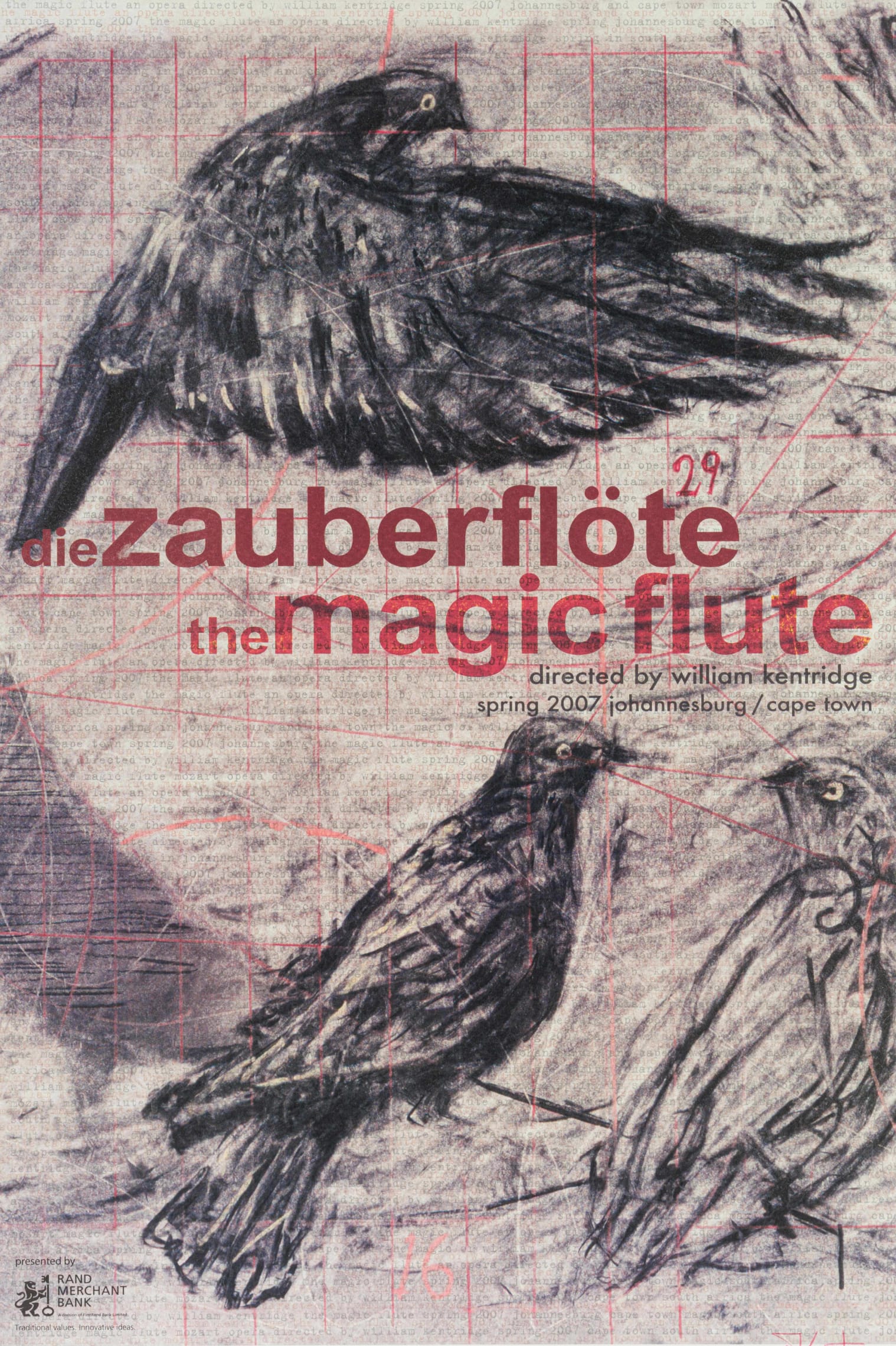 Magic Flute, Poster by William Kentridge | Strauss & Co