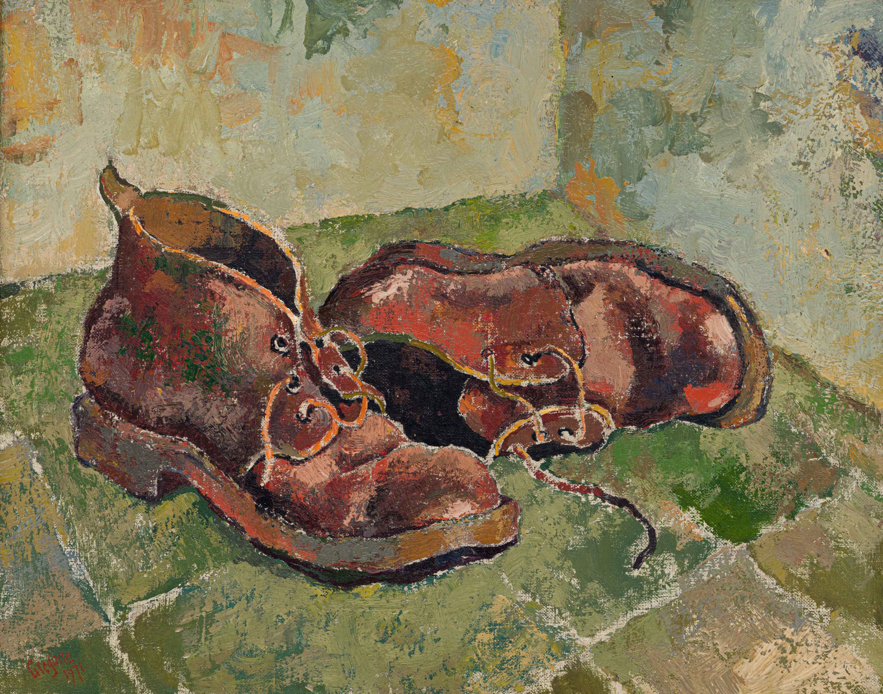 Veld Shoes 'Homage to Van Gogh' by Gregoire Boonzaier | Strauss & Co