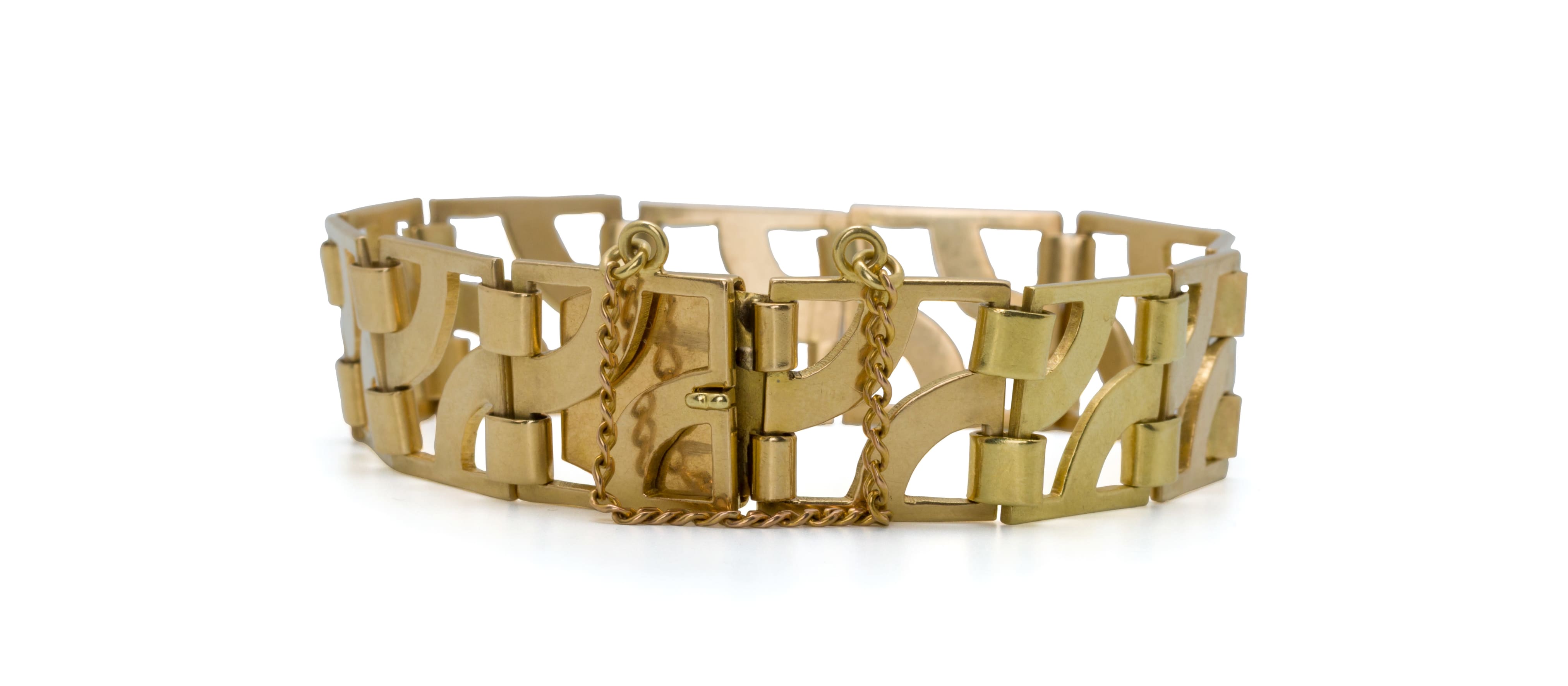 Gold hinge bracelet | Strauss & Co