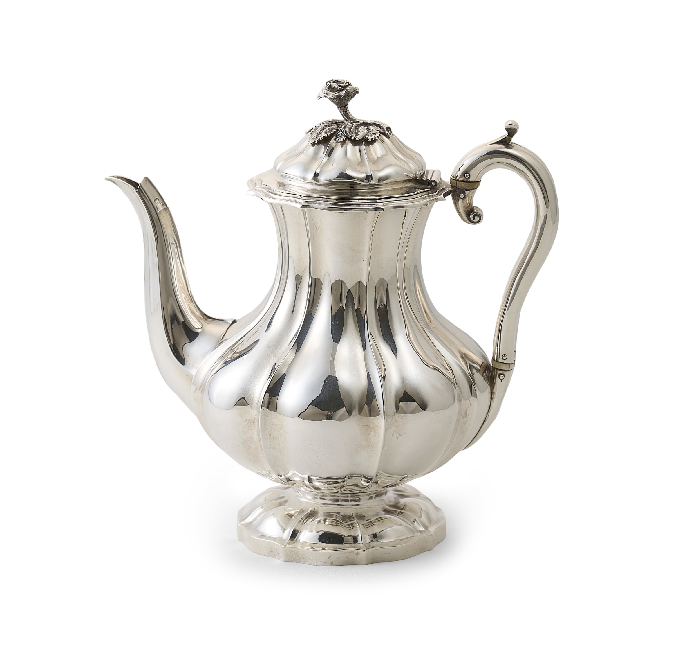 A George IV silver coffee pot, Charles Fox II, London, 1829 | Strauss & Co