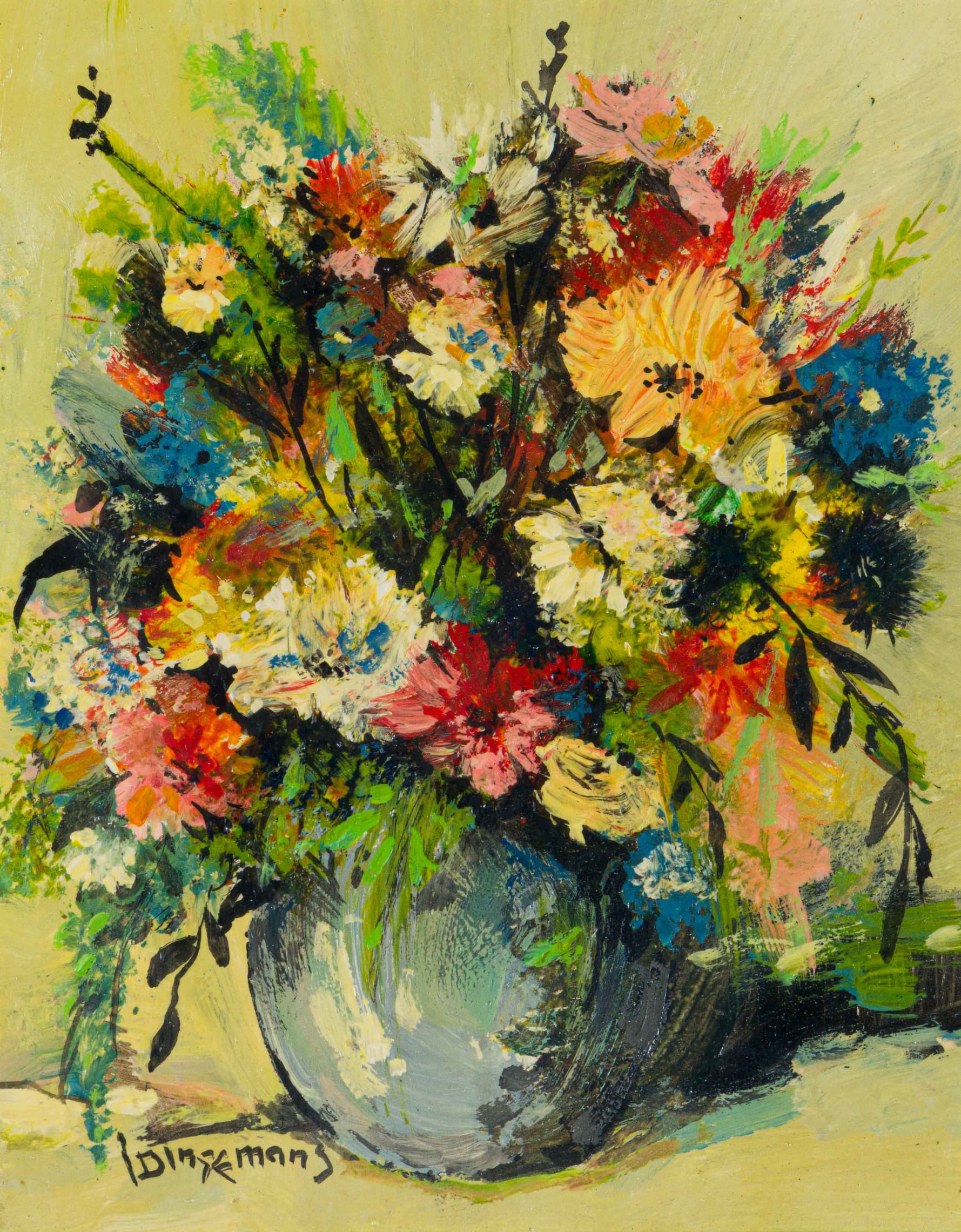 Flowers in a Blue Vase by Jan Dingemans | Strauss & Co