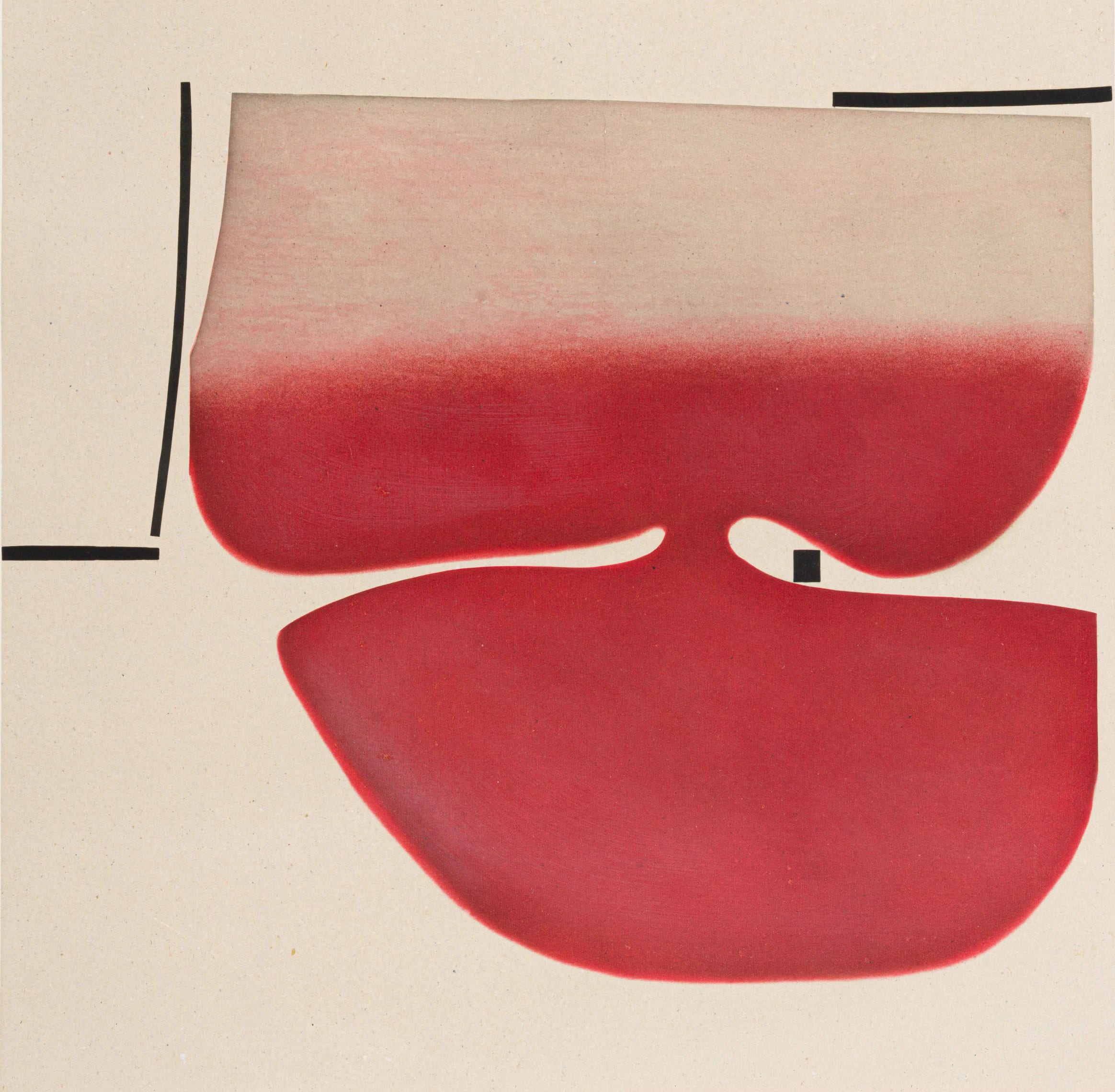 Untitled (Abstract in Red) by Victor Pasmore | Strauss & Co
