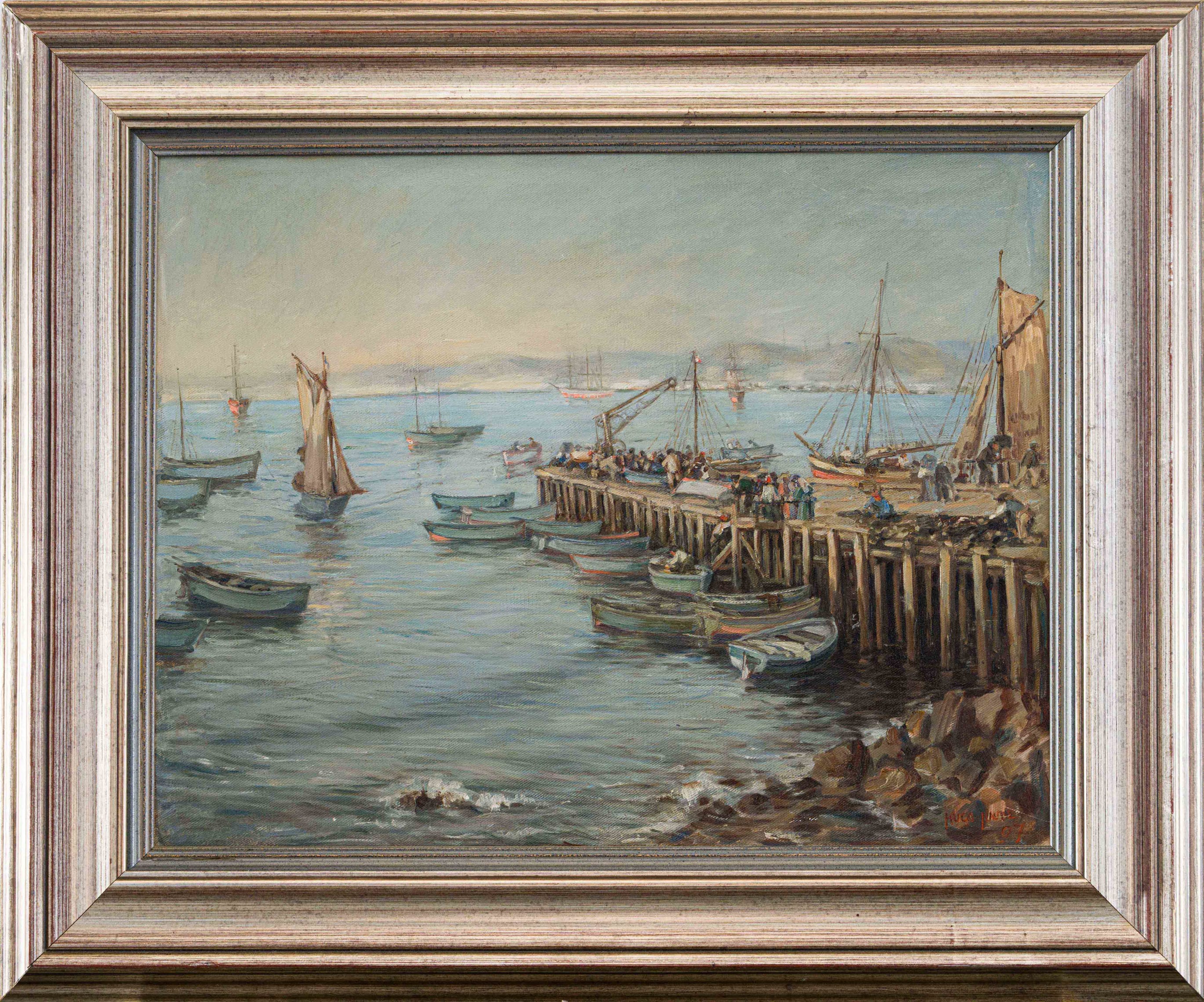 The Old Jetty, Table Bay Harbour by Hugo Naudé | Strauss & Co