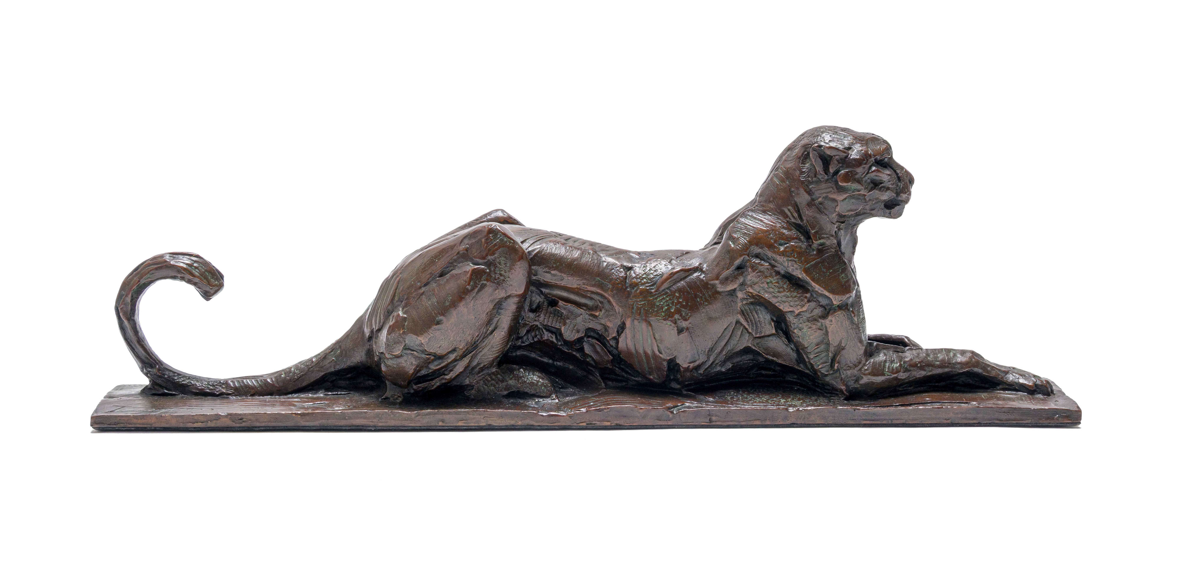 Resting Cheetah Maquette (S133) by Dylan Lewis | Strauss & Co