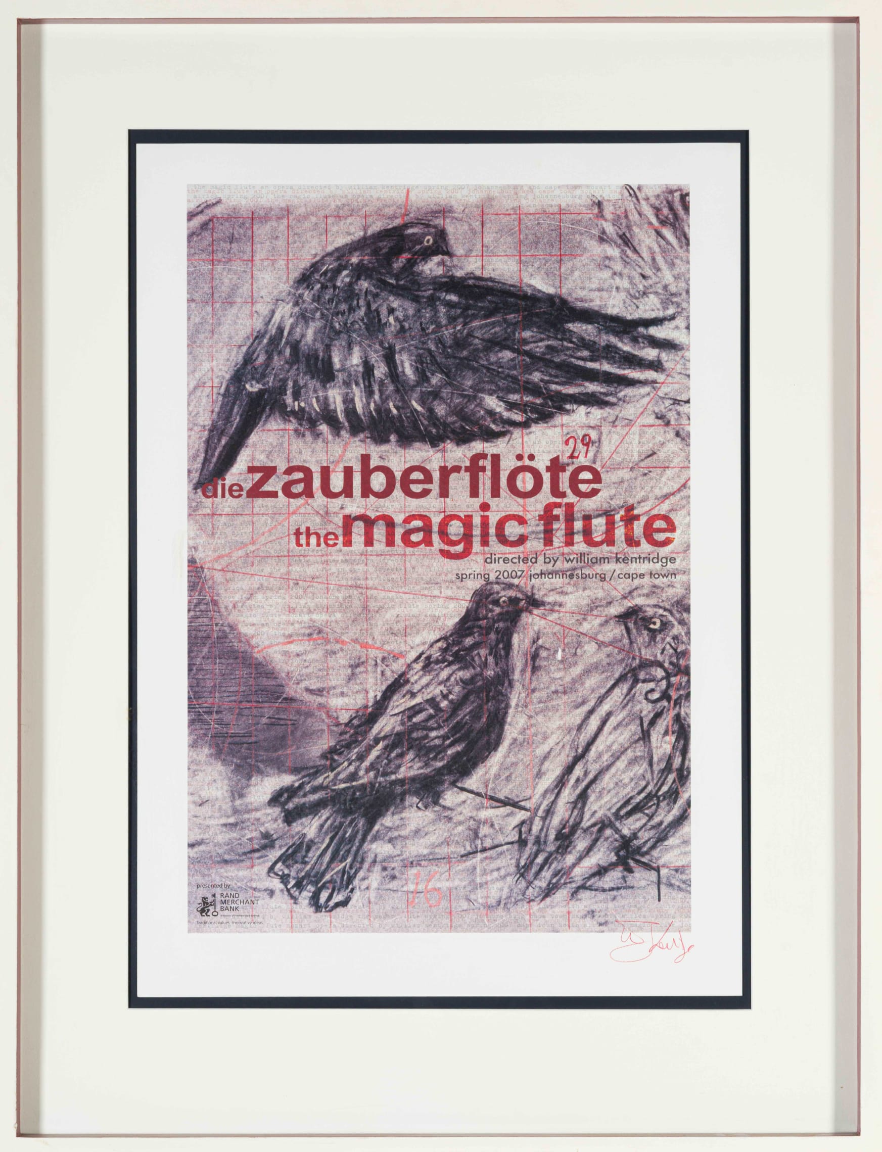 Magic Flute, poster by William Kentridge | Strauss & Co