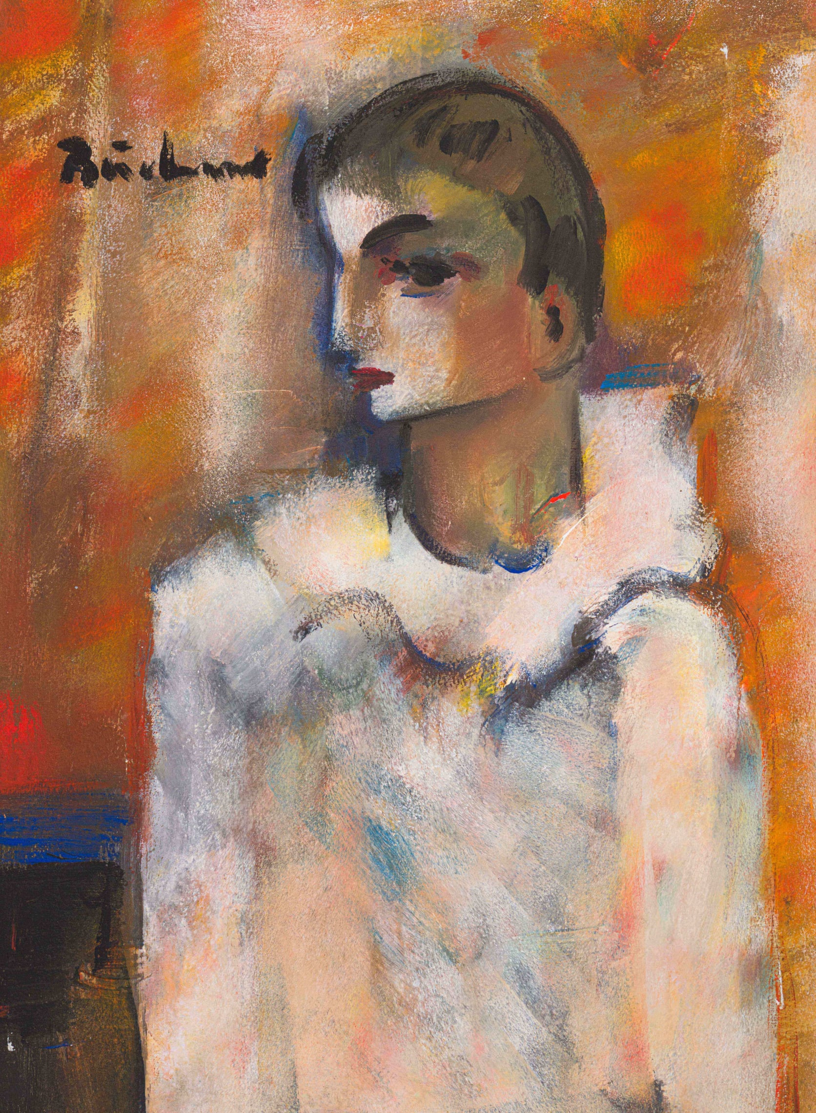 Portrait of a Man in a Shirt with a Ruff by Carl Büchner | Strauss & Co