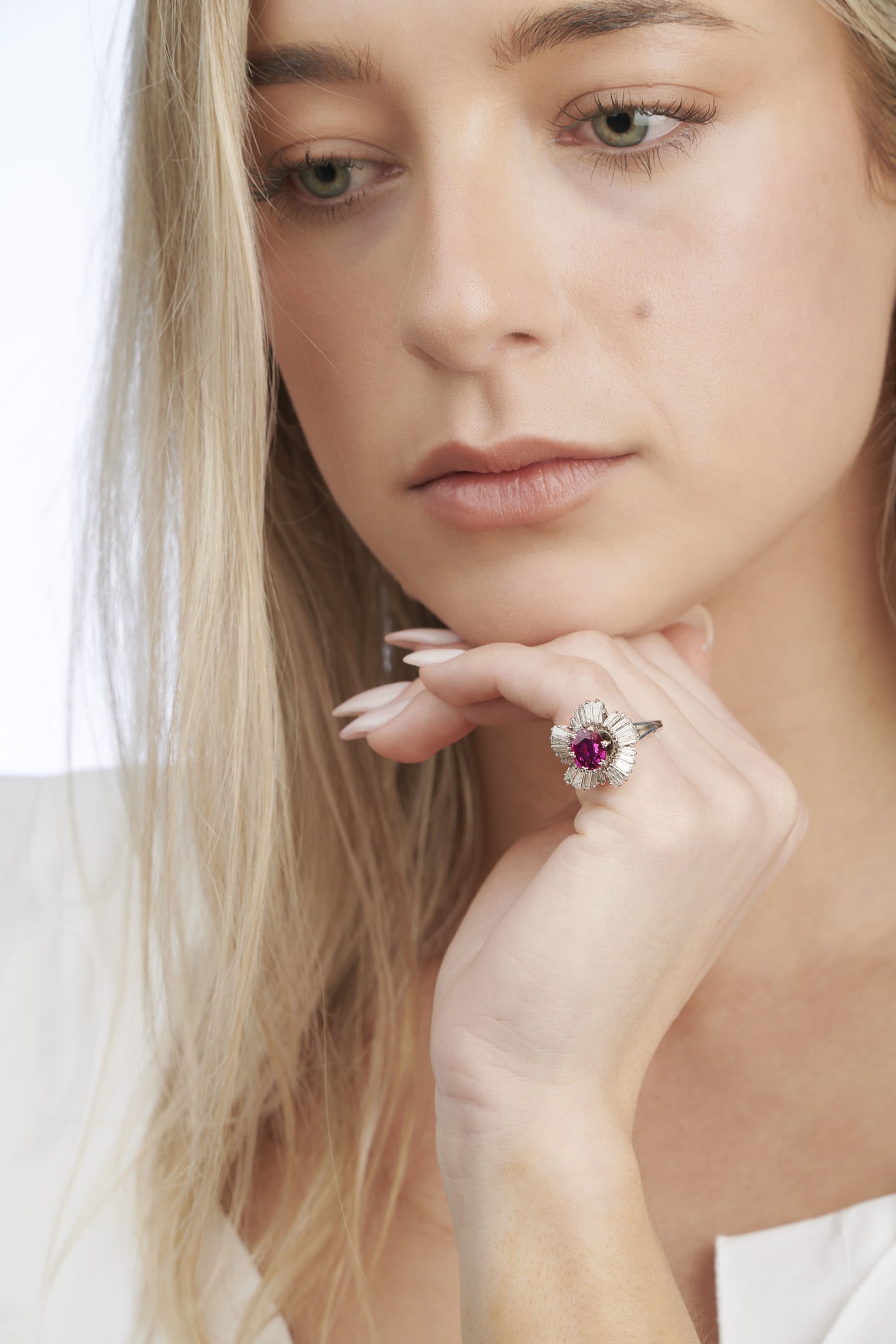 Ruby and diamond cocktail ring | Strauss & Co