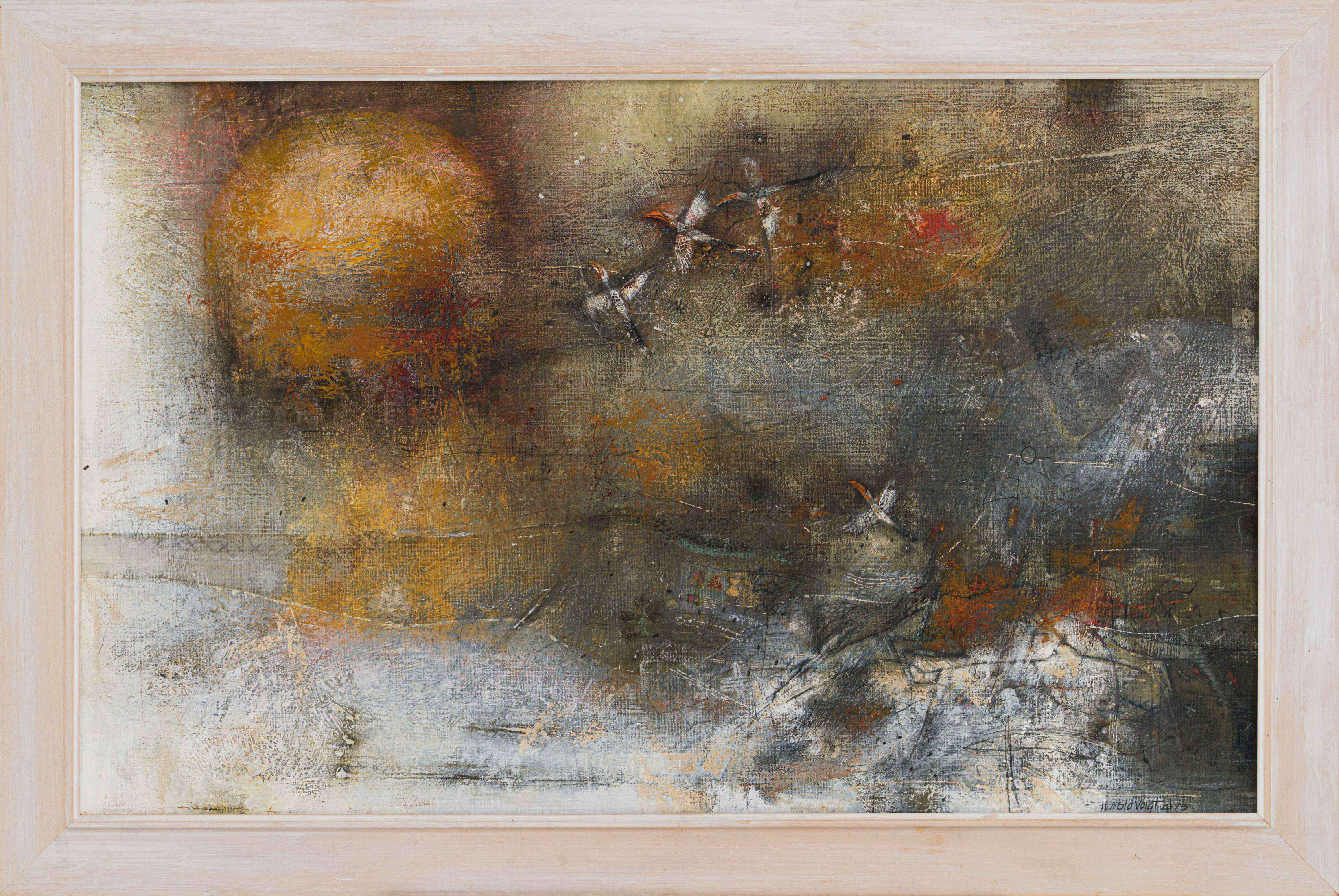 Abstract Landscape with Hornbills by Harold Voigt | Strauss & Co