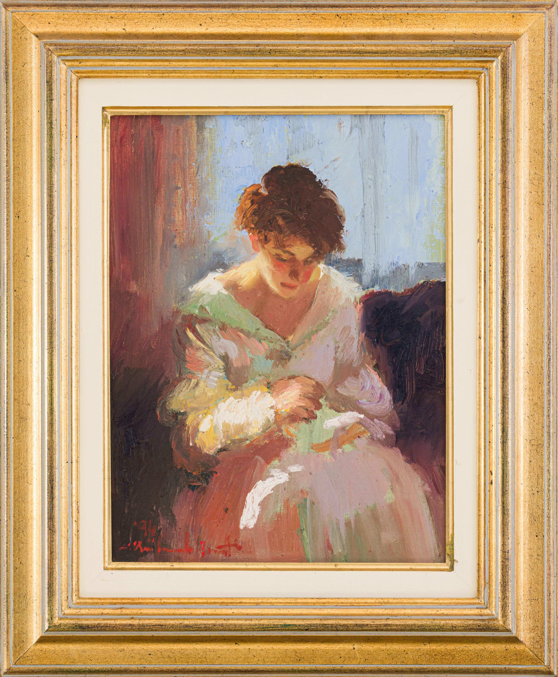 Woman Sewing by Mari Vermeulen-Breedt | Strauss & Co