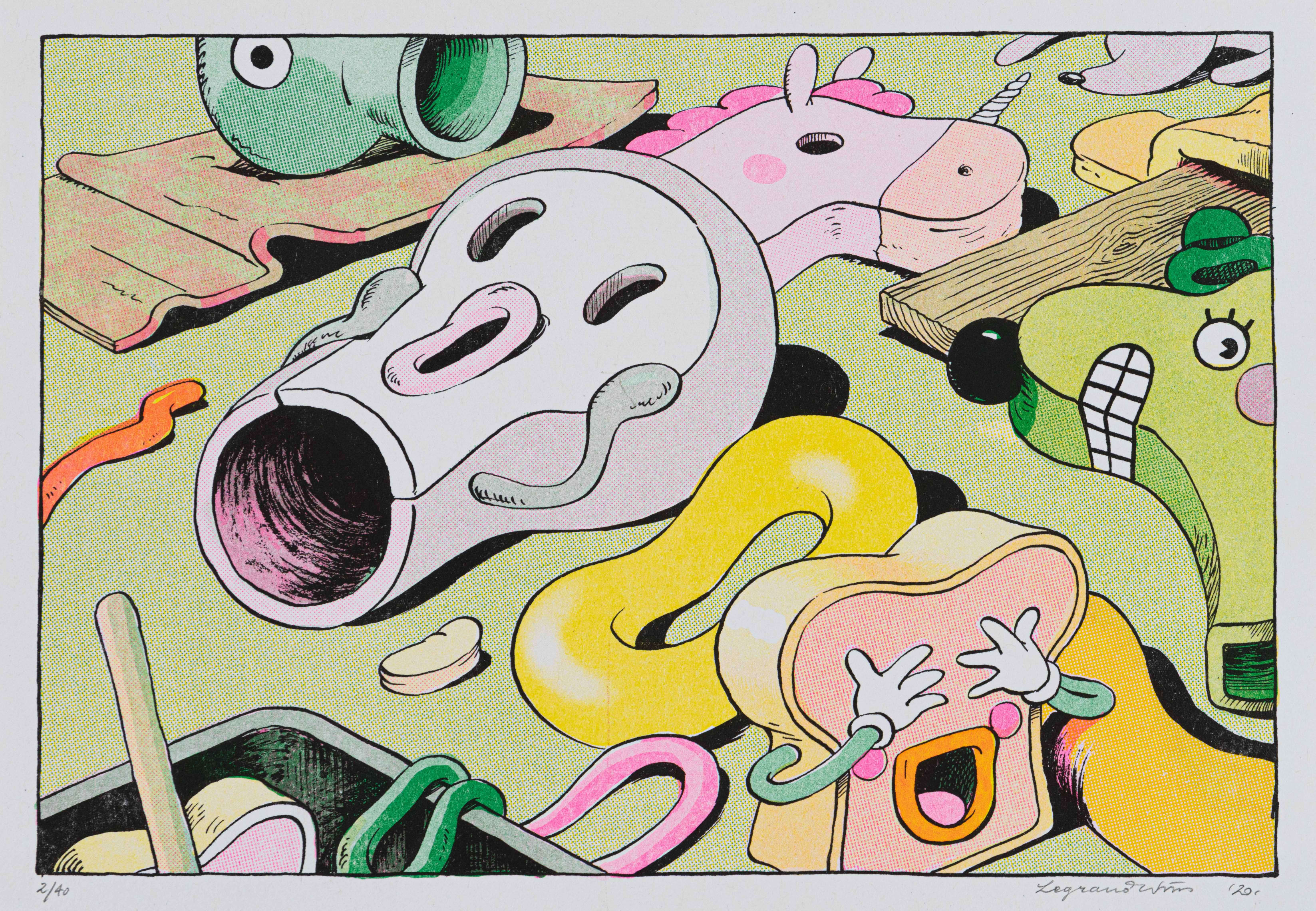 Composition with Cartoons by Wim Legrand | Strauss & Co