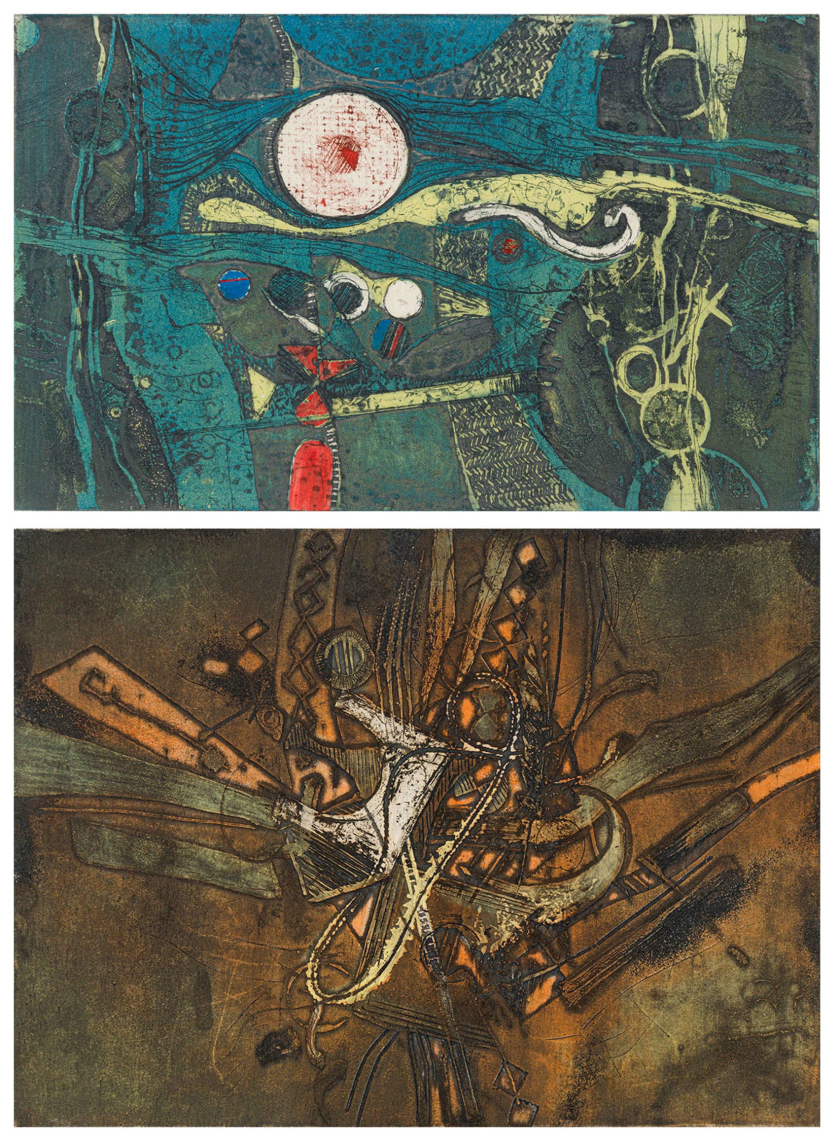 Untitled (Aerial View in Brown), two by Aerial View I by Dirk ...