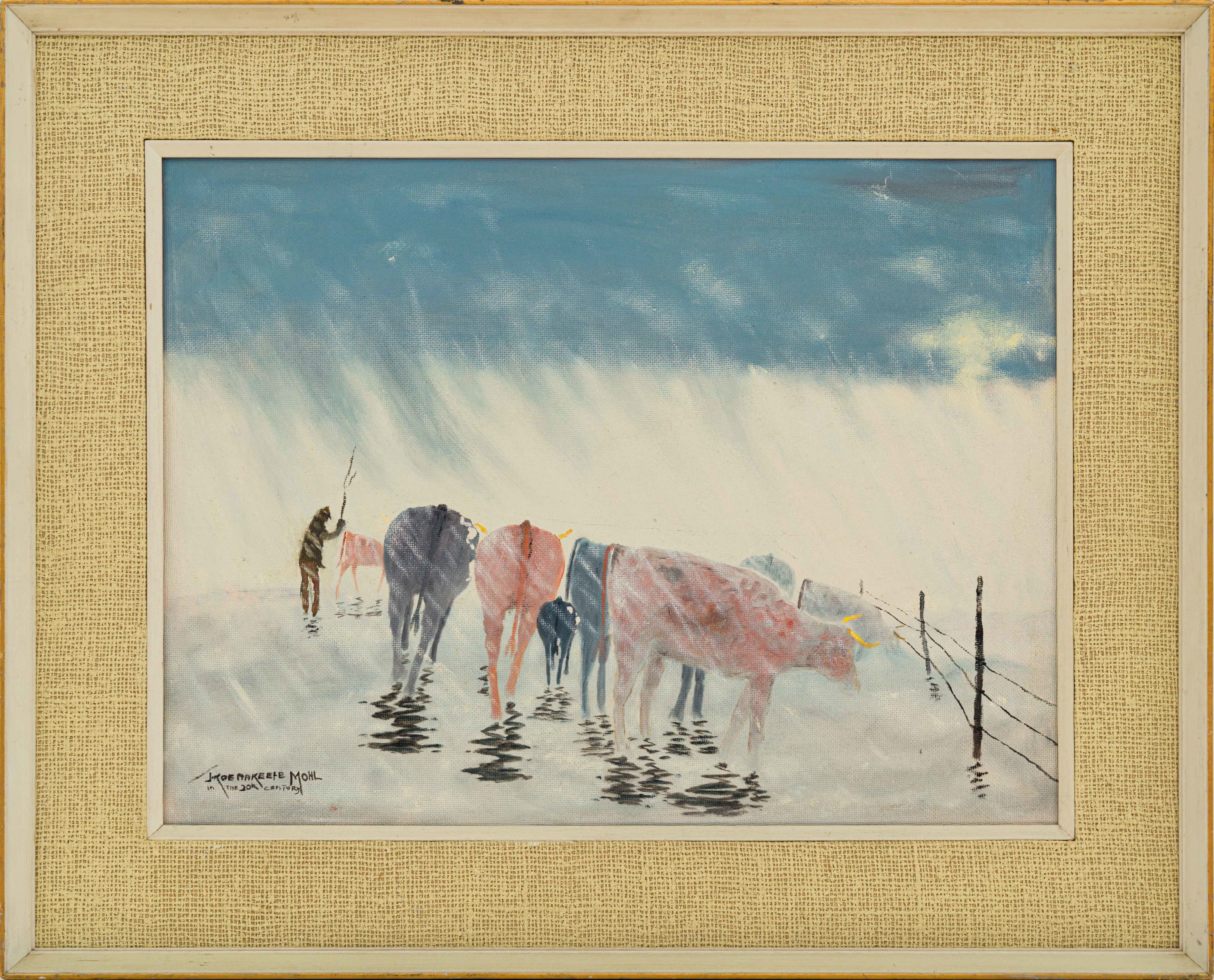 Cattle in the Windy Rain by John Koenakeefe Mohl | Strauss & Co