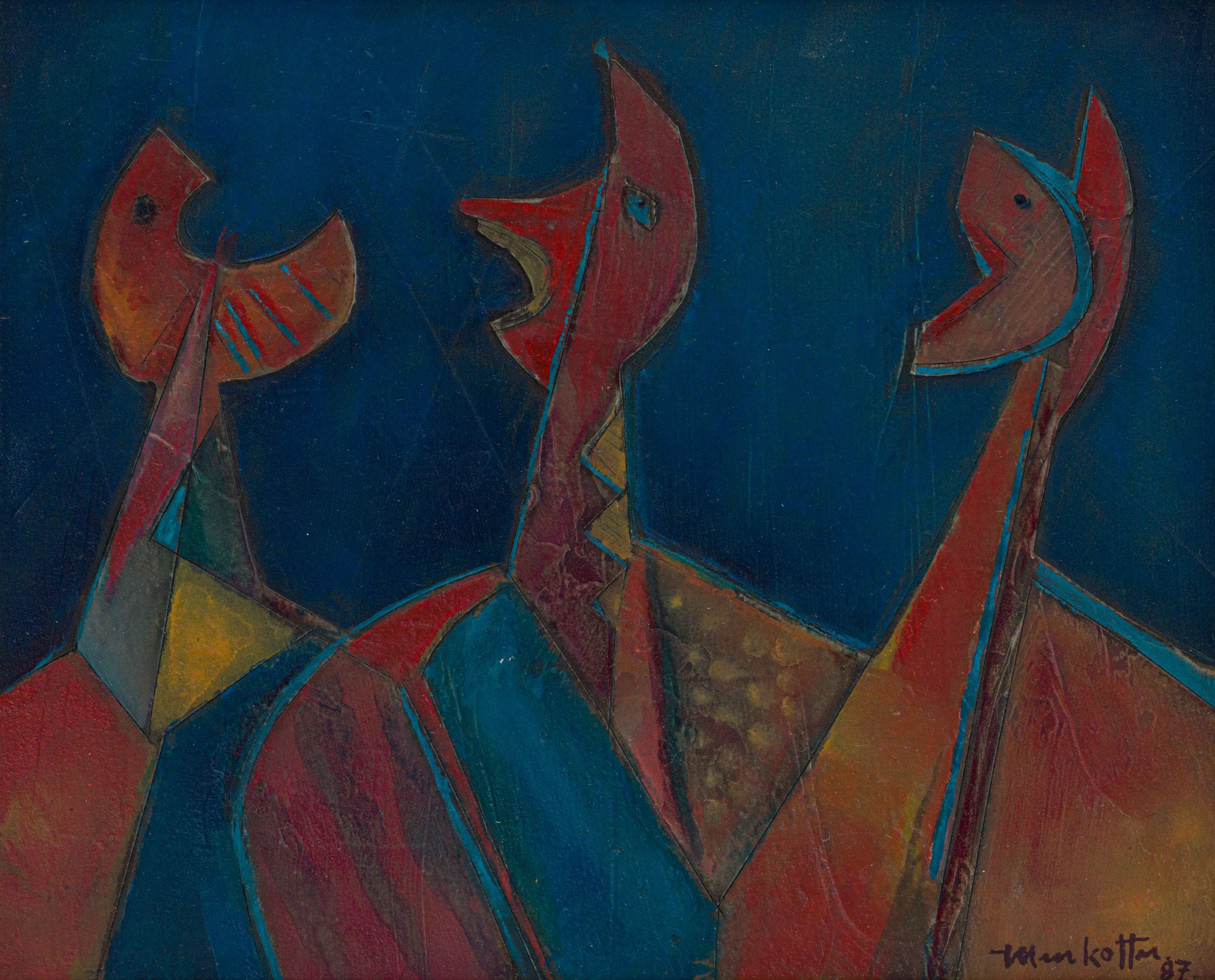 Abstract Red Figures by Dirk Meerkotter | Strauss & Co