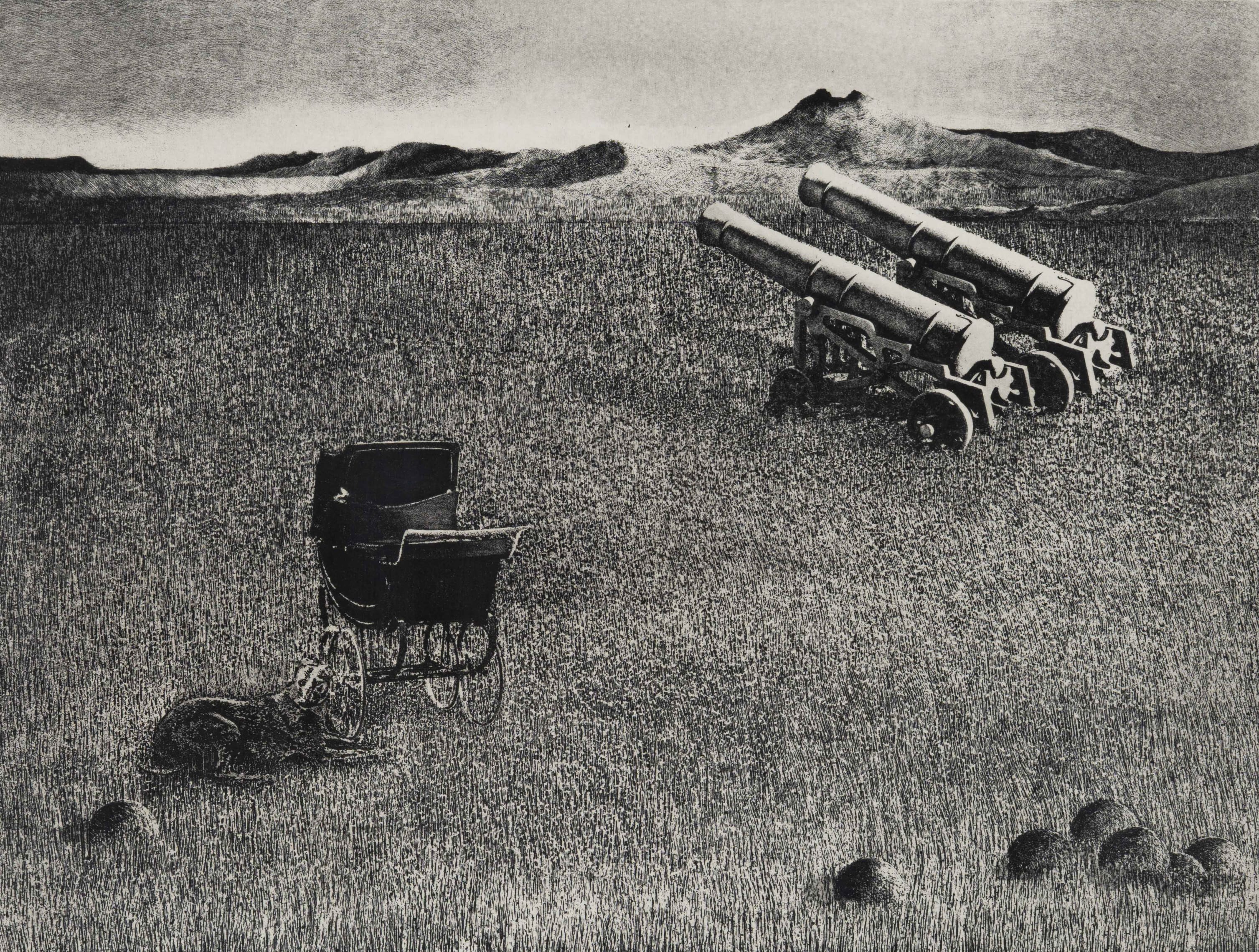Landscape with Canons, Perambulator and Dog by Pippa Skotnes | Strauss & Co