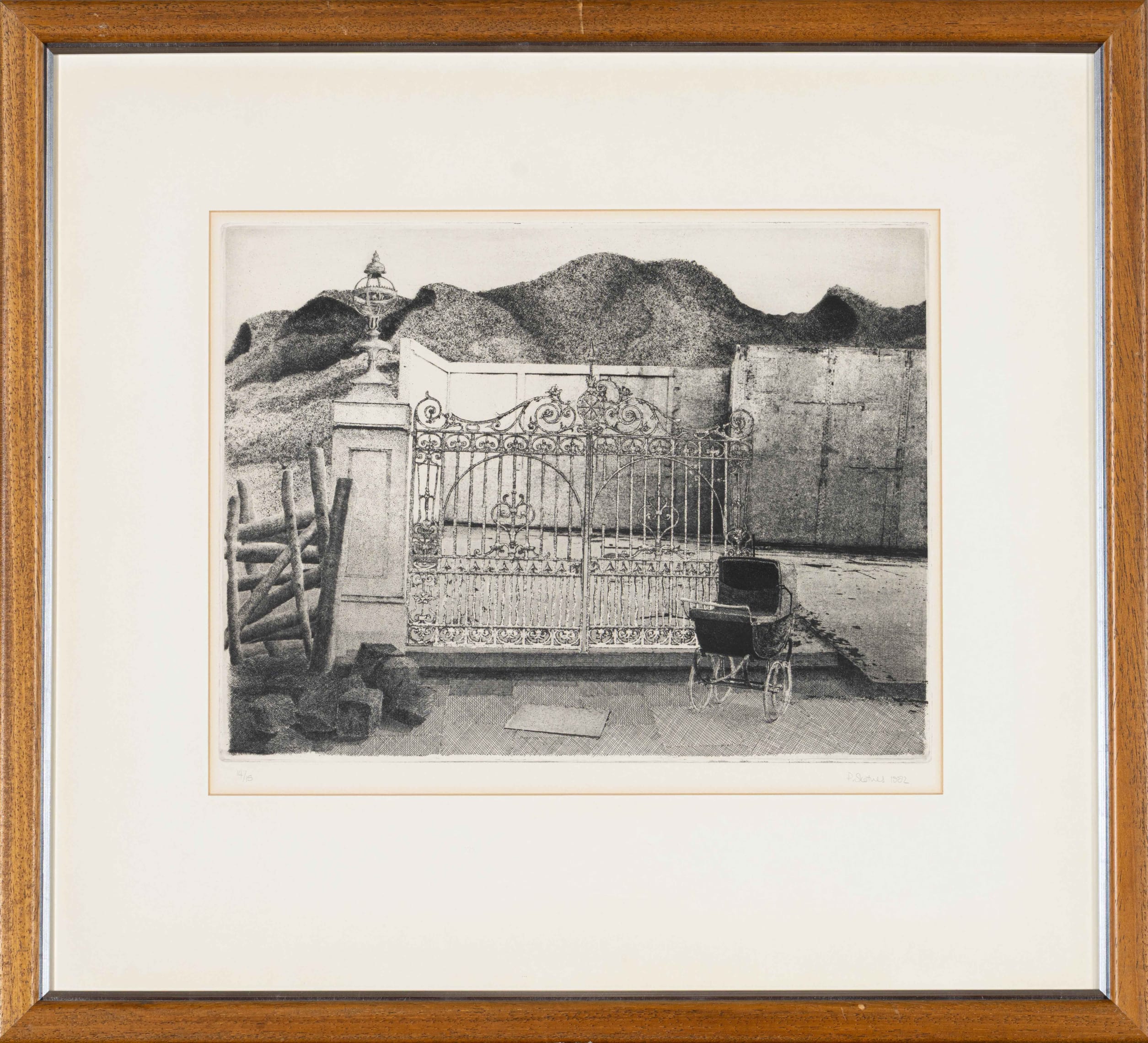 Perambulator by a Wrought Iron Gate by Pippa Skotnes | Strauss & Co