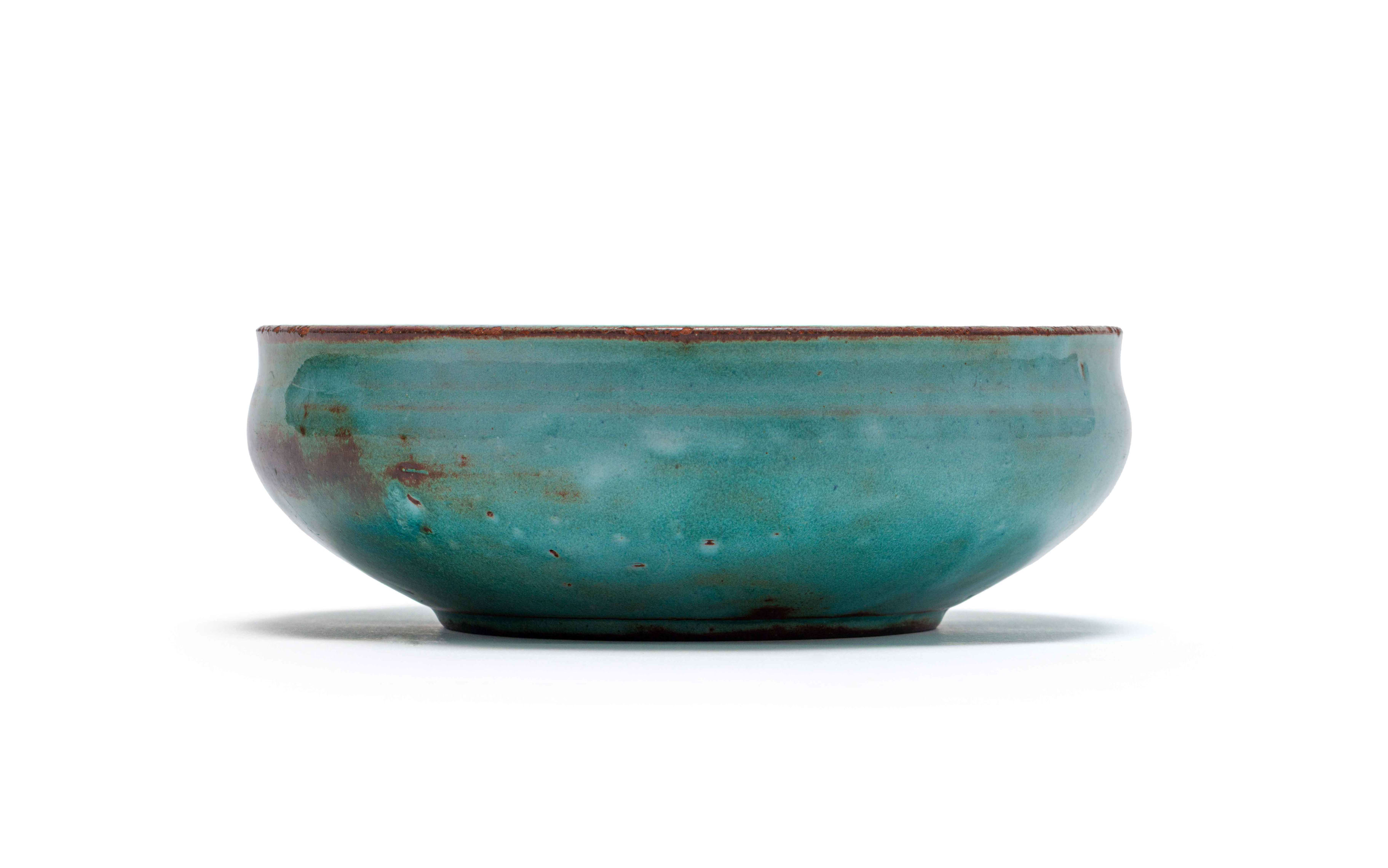 Low-footed bowl by Linn Ware/Ceramic Studio | Strauss & Co