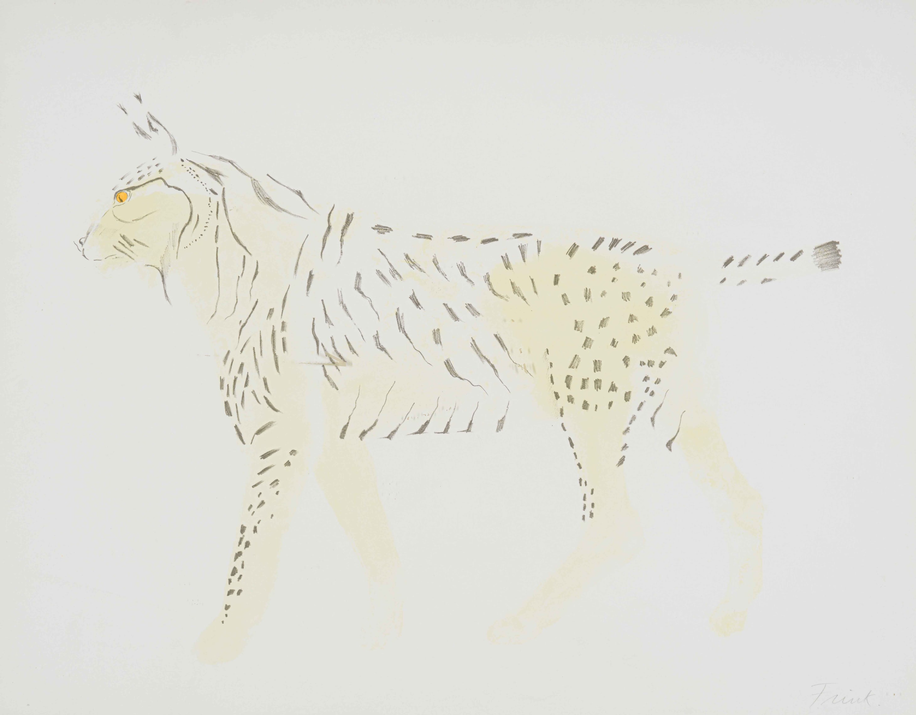 Lynx, from 'Eight Animals' (Wiseman 37) by Dame Elisabeth Jean Frink ...