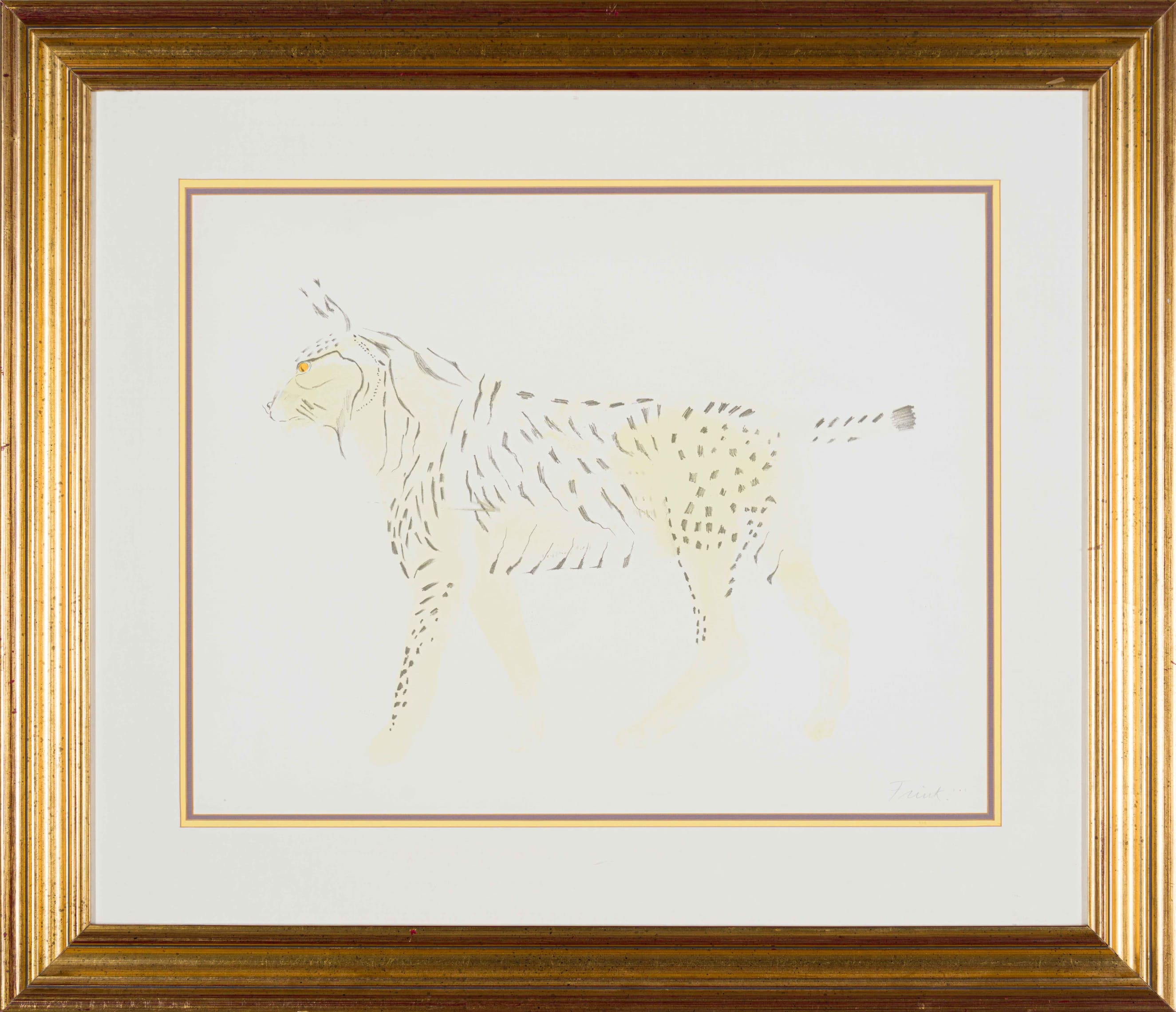 Lynx, from 'Eight Animals' (Wiseman 37) by Dame Elisabeth Jean Frink ...