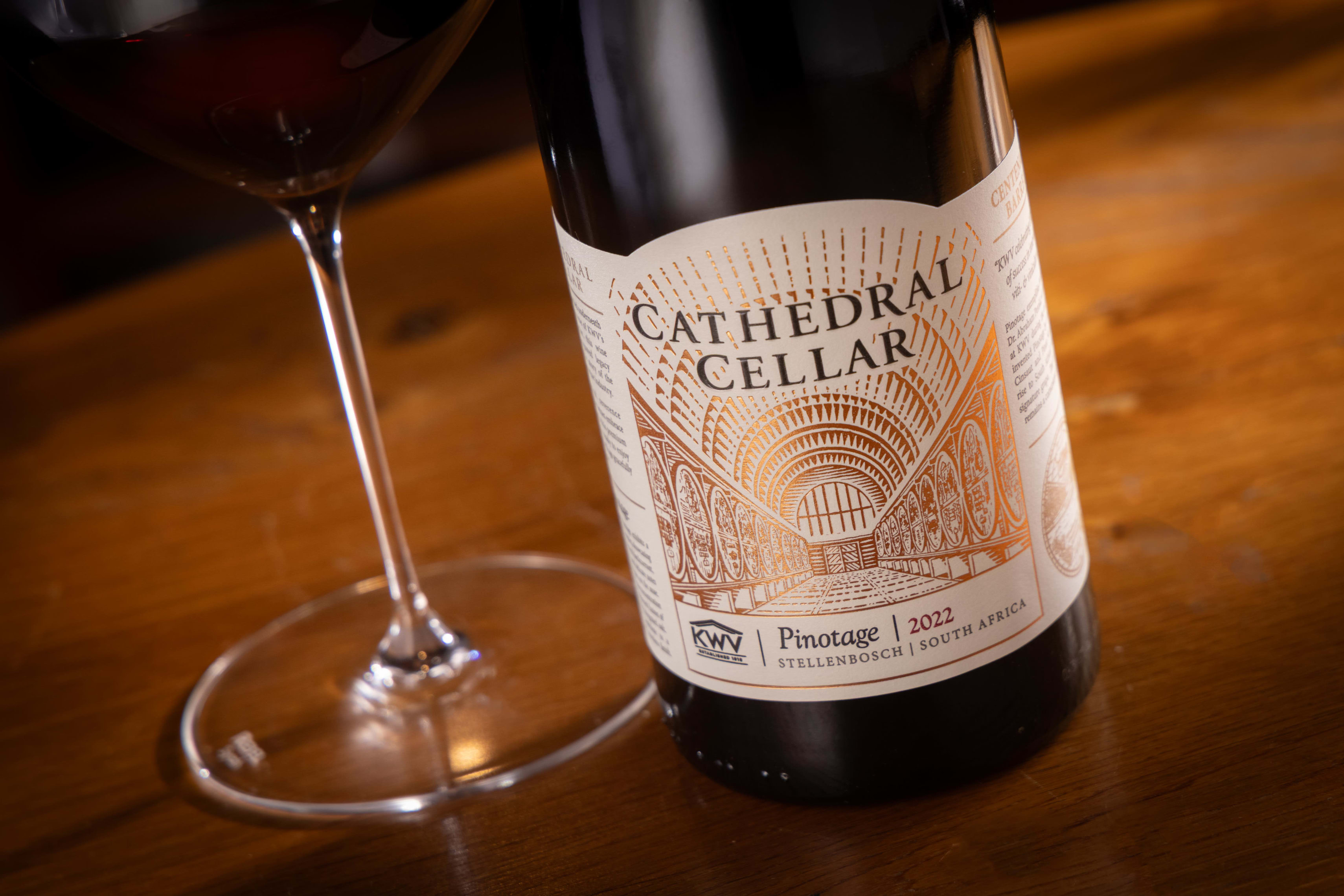 Collection of Cathedral Cellar Pinotage 2022 6 (1 x 6) 750ml by KWV ...